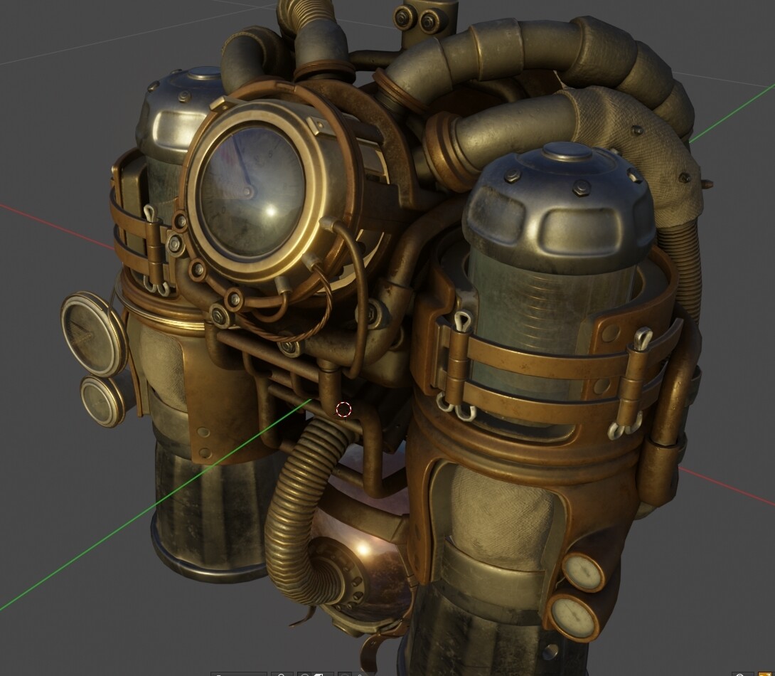 Deepworld Jetpack Concept Art Steampunk