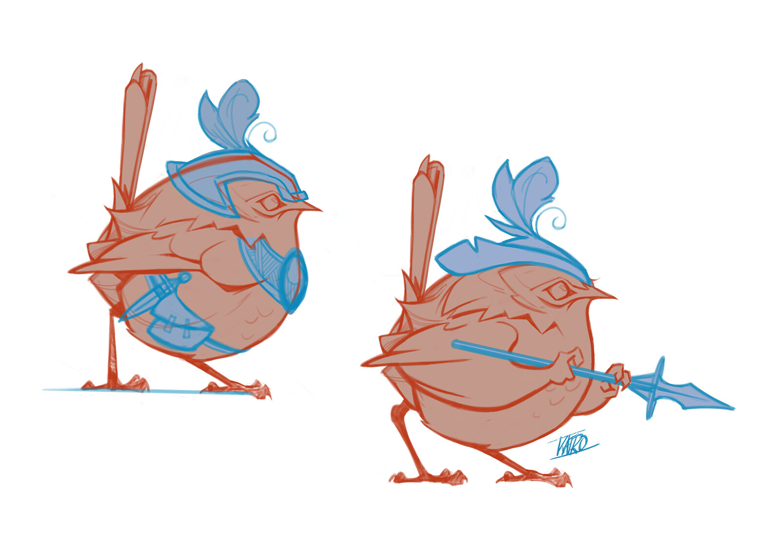 KatRo - Rózsa Katona - Bird Warrior