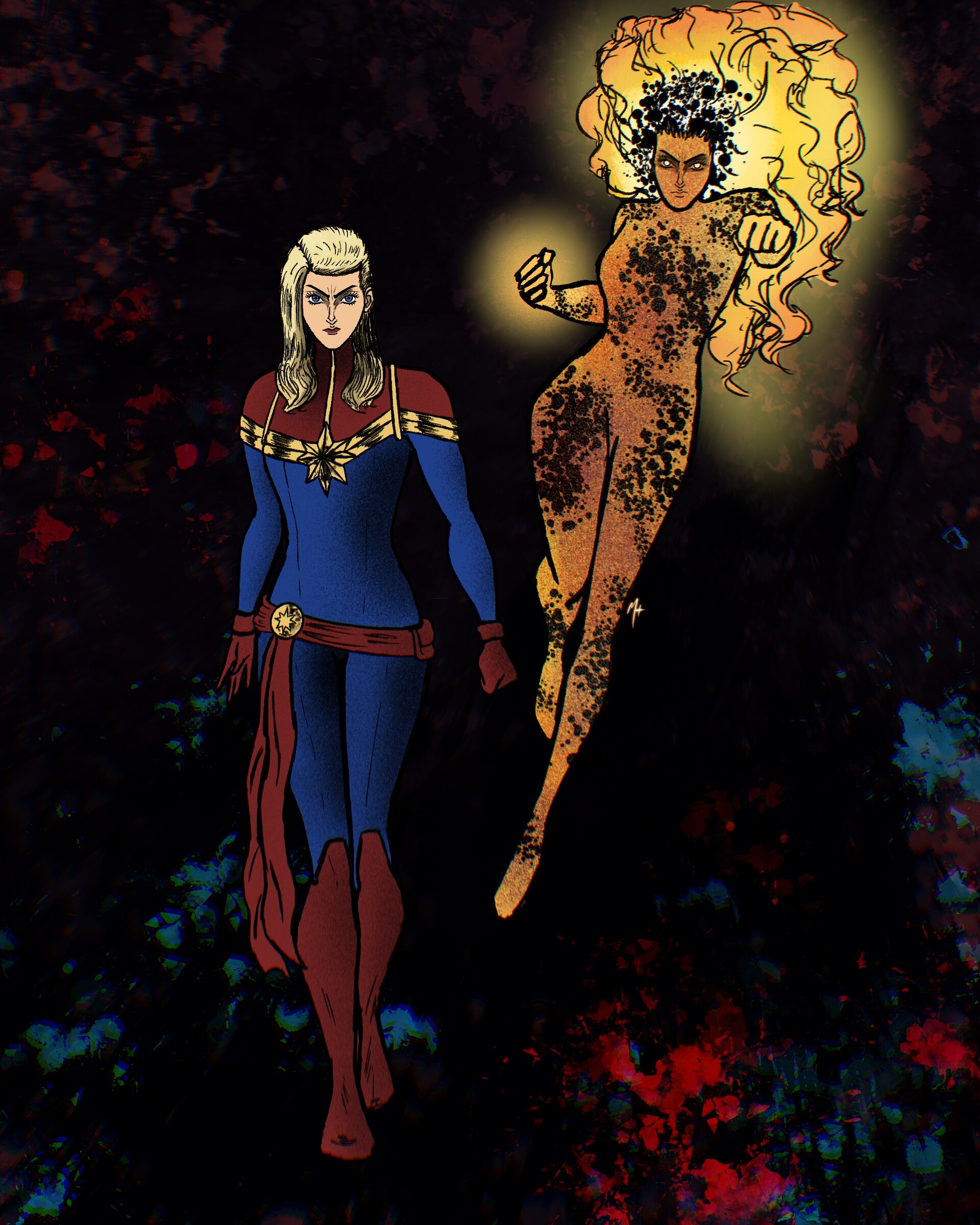 ArtStation - Captain Marvel & Binary