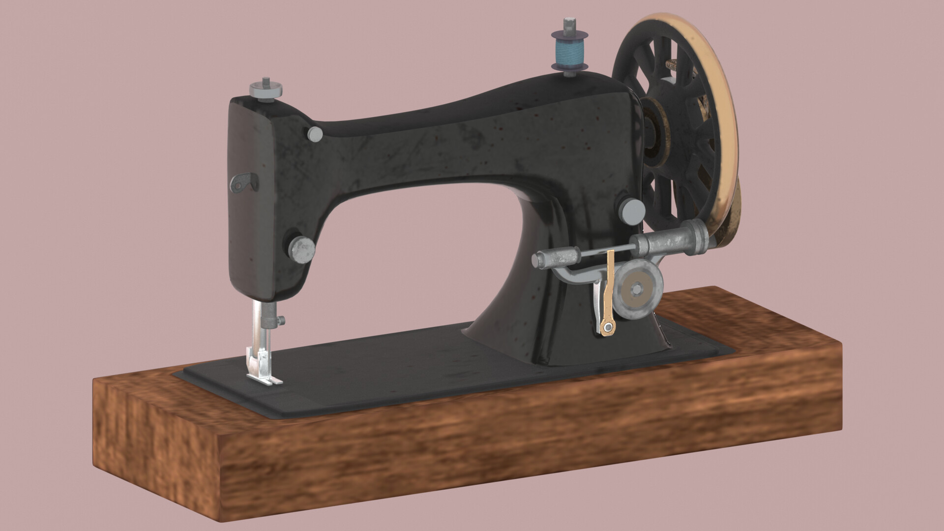 ArtStation - Antique Sewing Machine - 3D Model