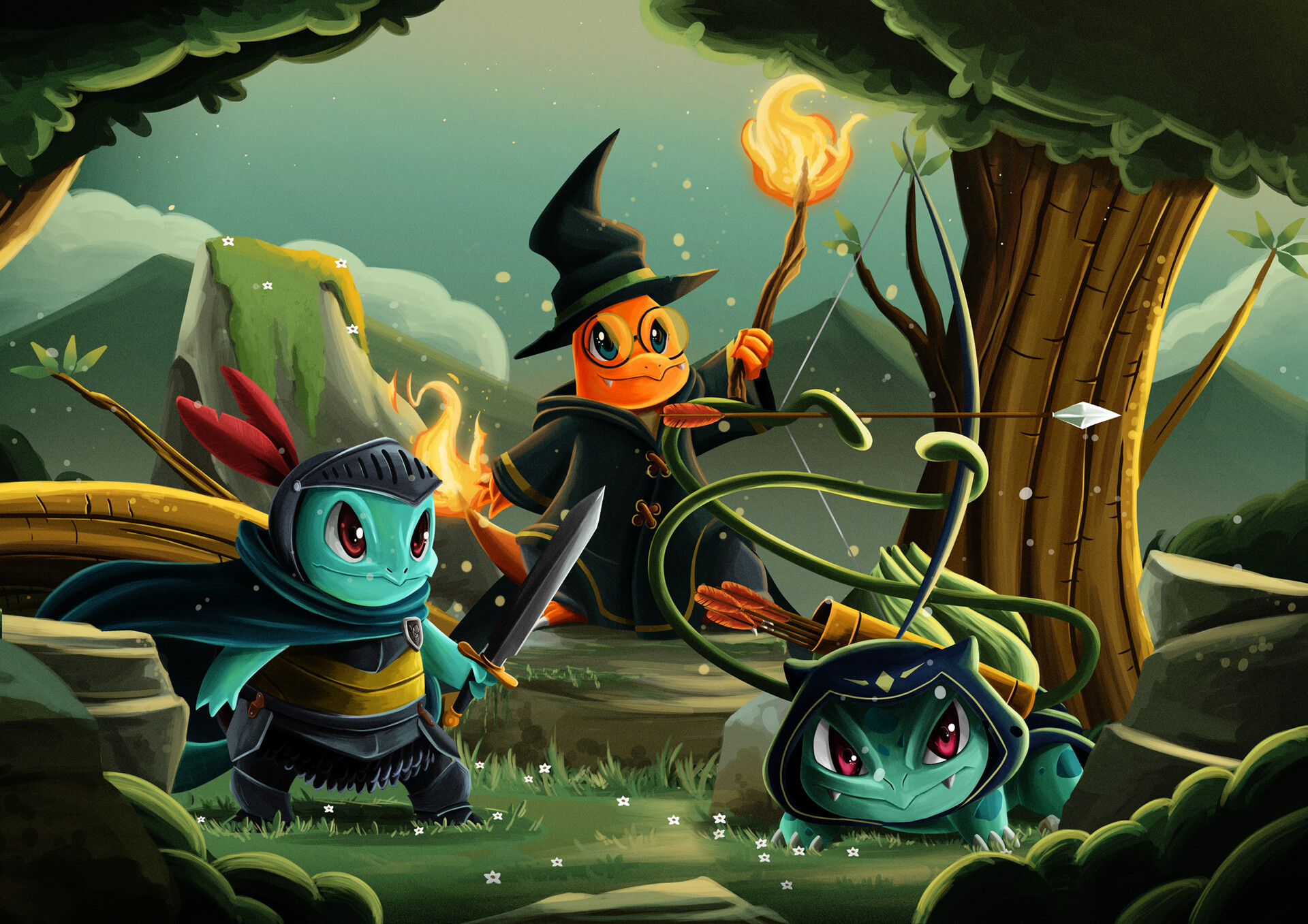 ArtStation - Pokemon Dungeons and Dragons