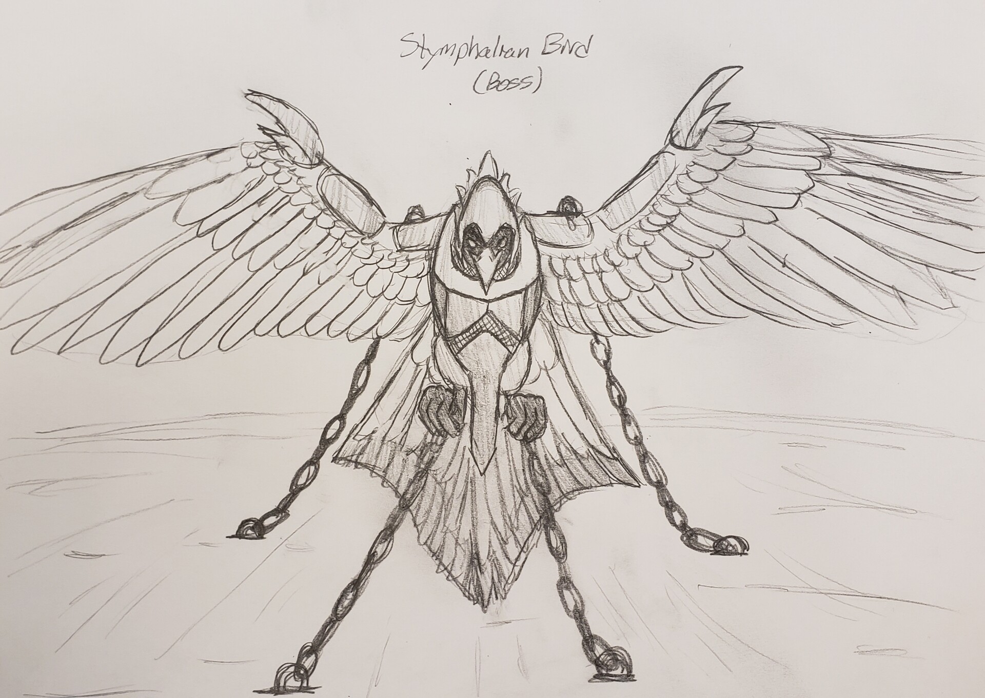 ArtStation - Stymphalian Bird Boss Concept Art