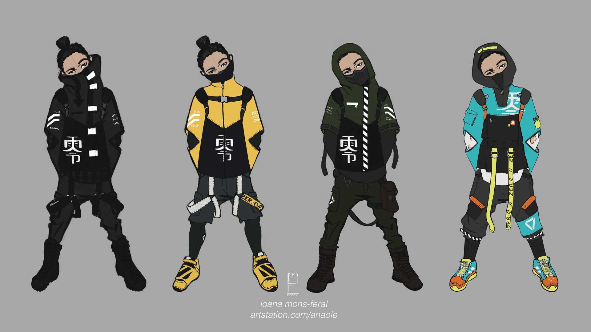 ArtStation - Costume study - Techwear