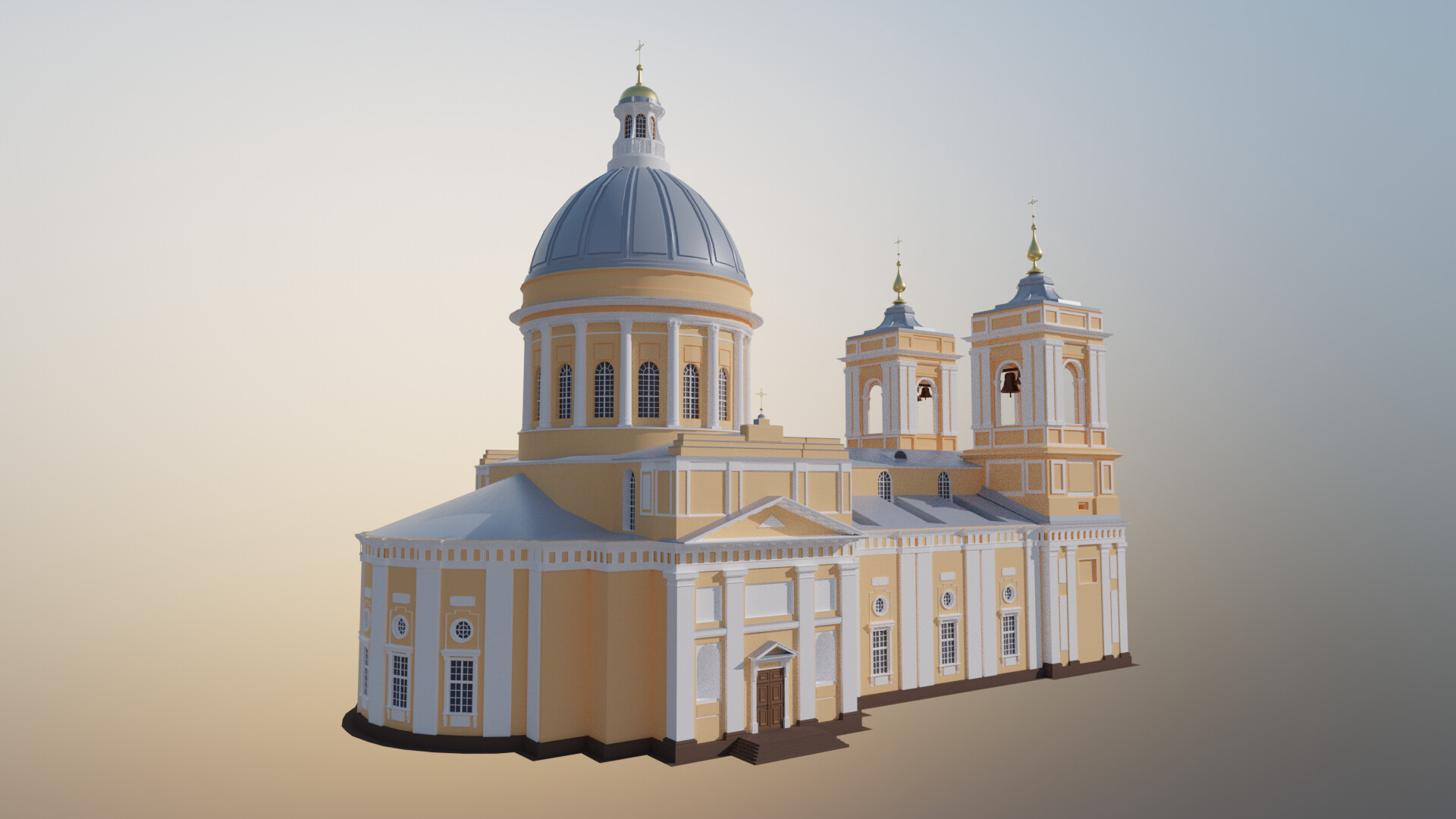 ArtStation - Trinity Cathedral of the Alexander Nevsky Lavra