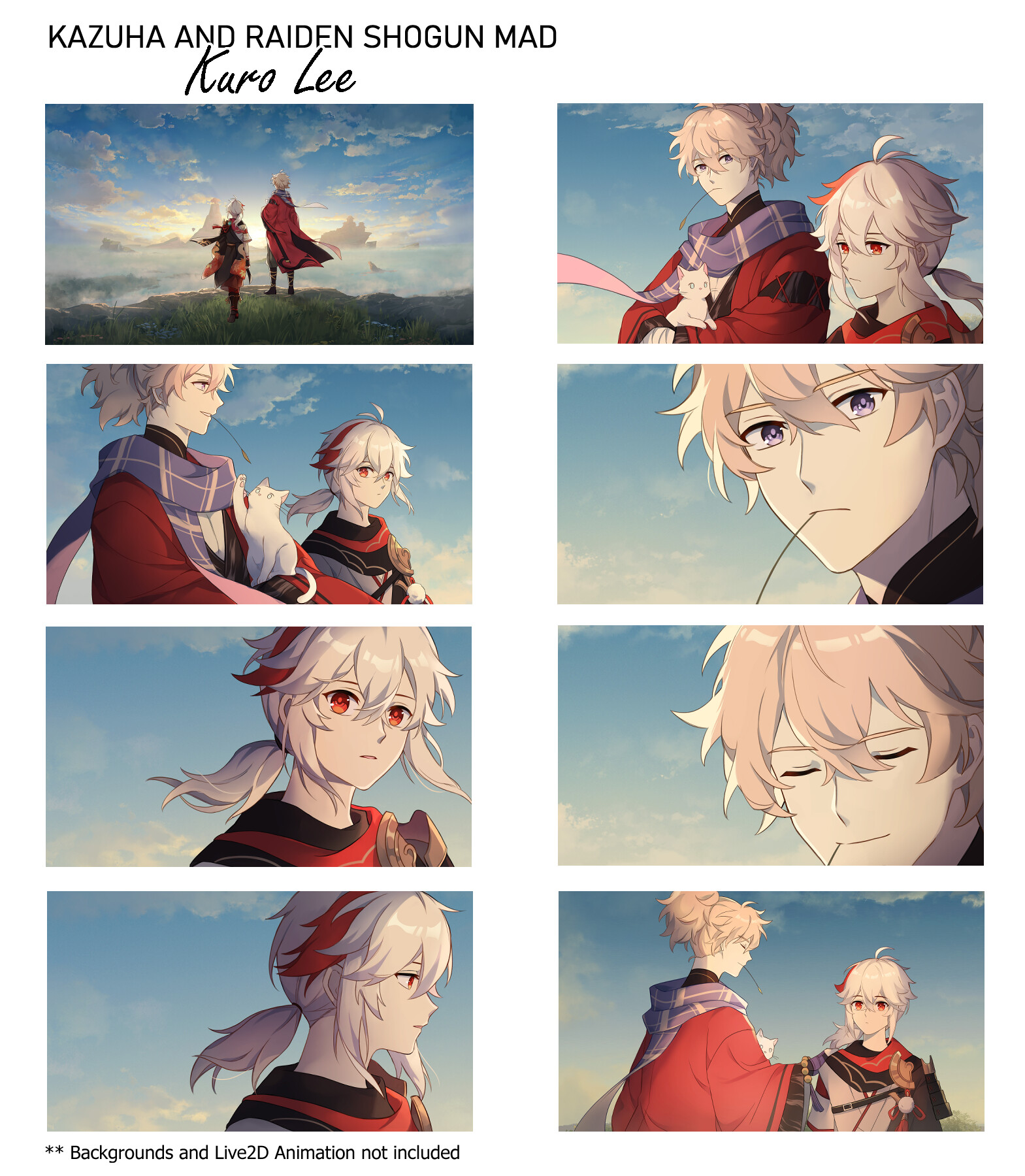 ArtStation - [Genshin Impact] Kazuha & Raiden Shogun MAD