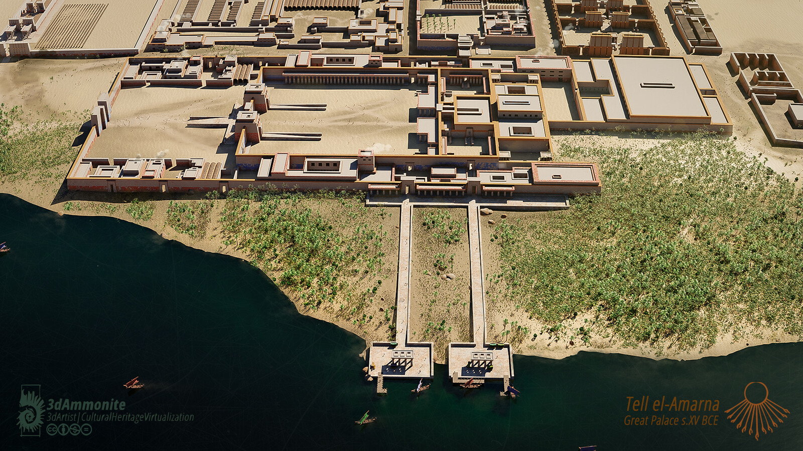 Gabriel Font - Tell el-Amarna | Virtual reconstruction