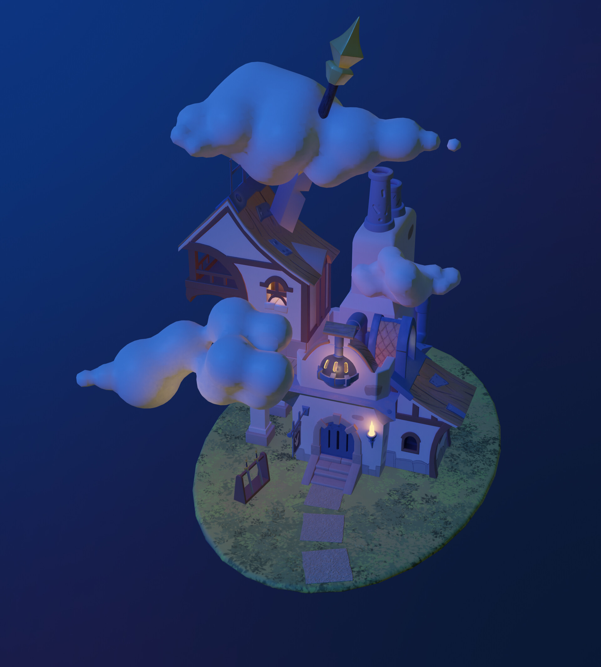 ArtStation - Stylized art: Knight house