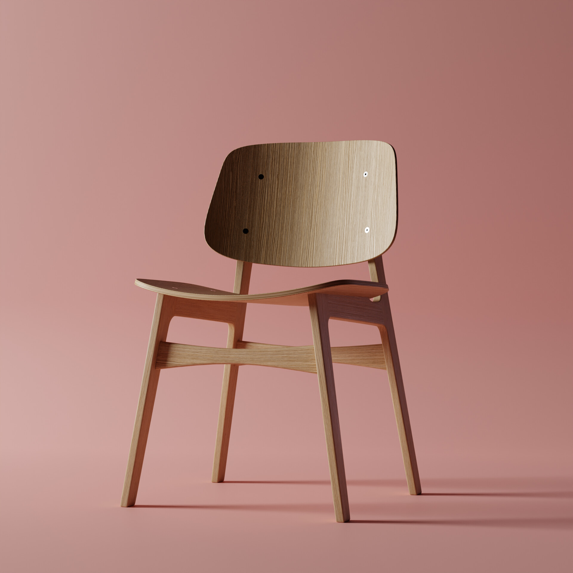 ArtStation - Soborg Chair in peach studio