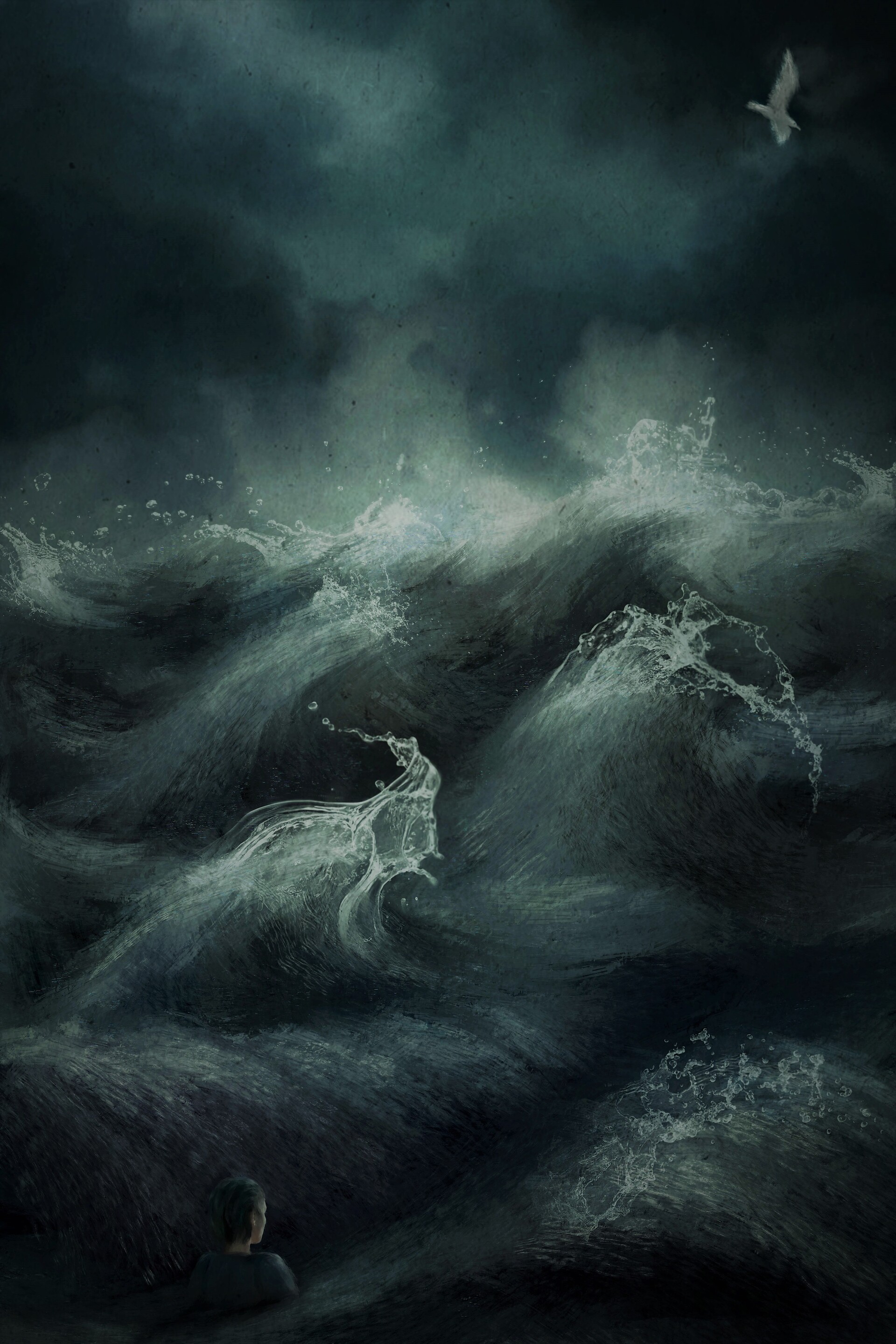 ArtStation - The petrel flies screaming...