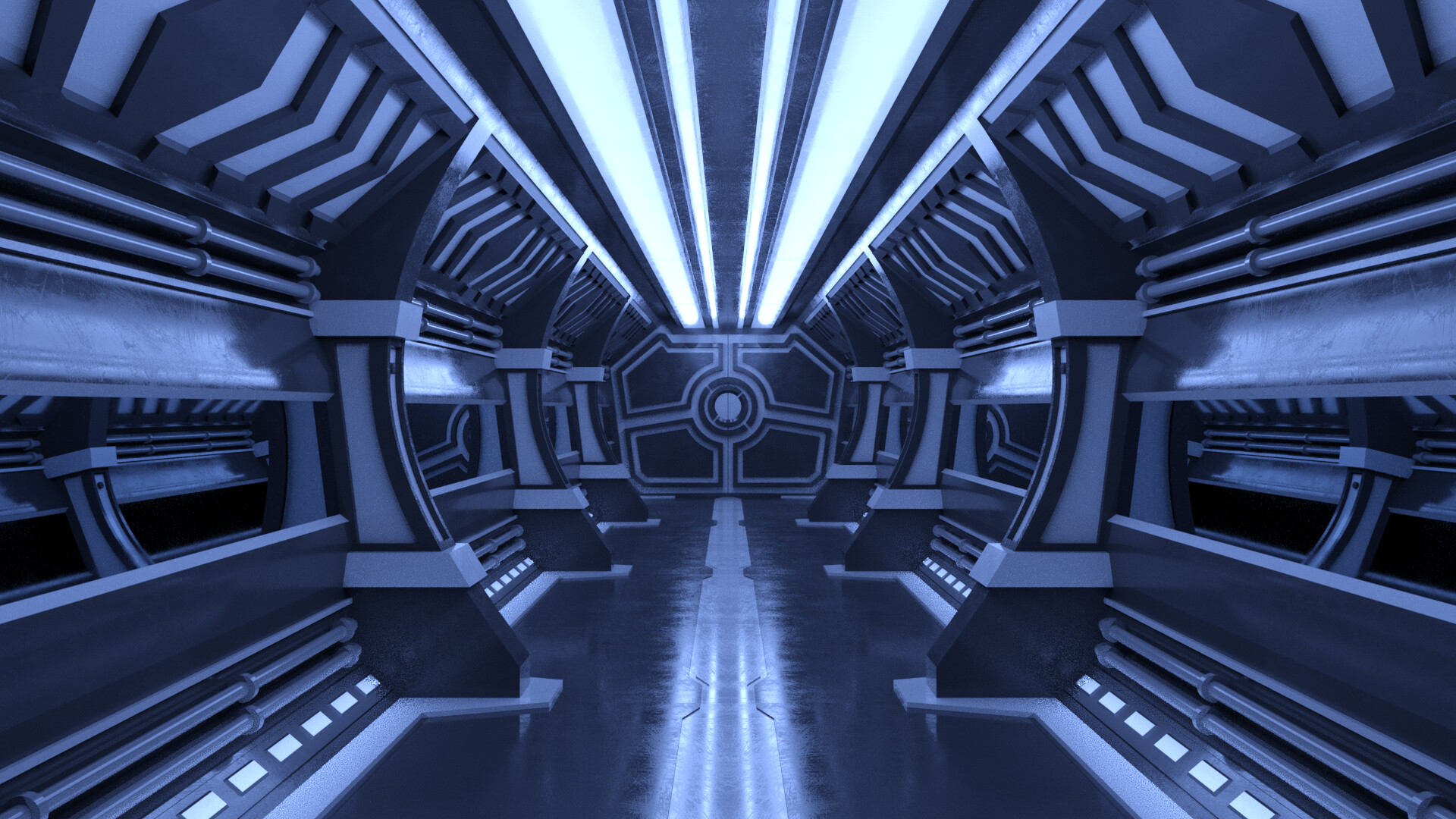 ArtStation - Spaceship Hall