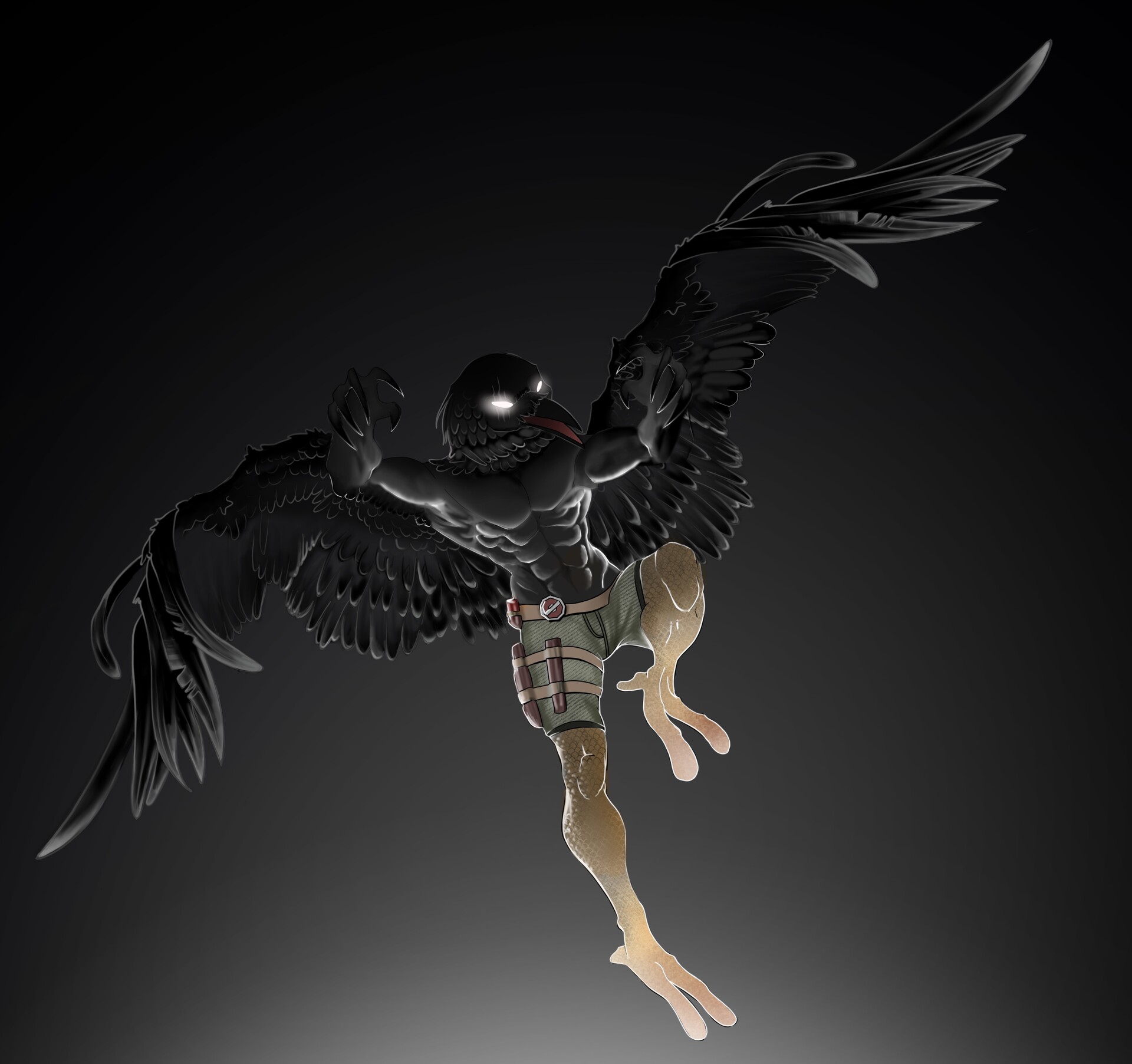 ArtStation - crow fighter