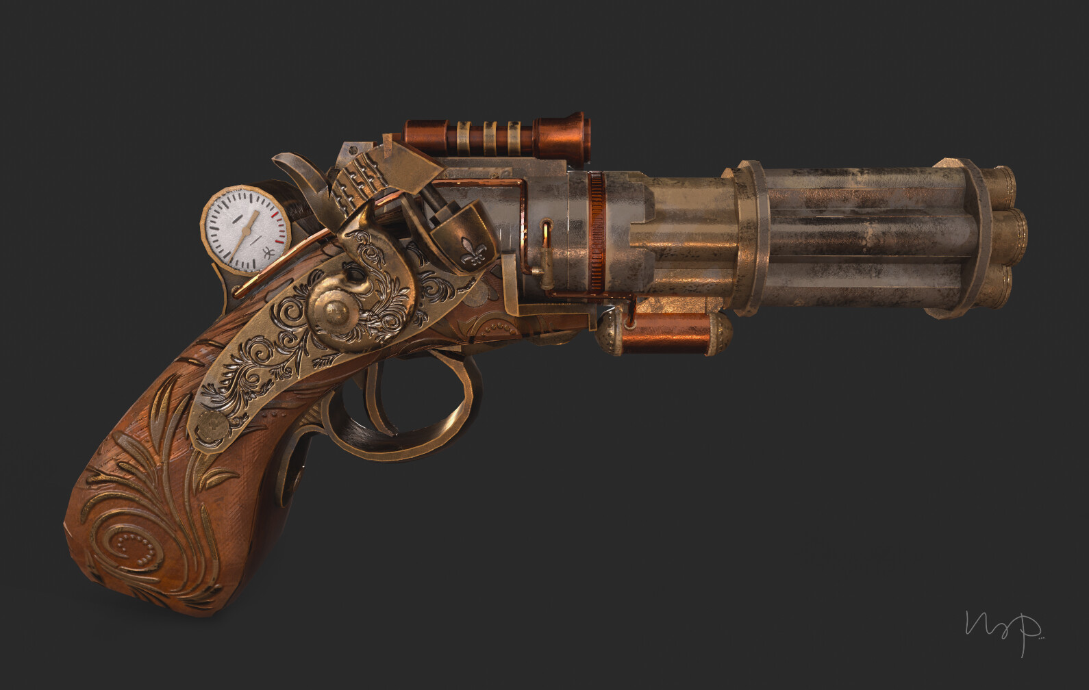 ArtStation - SteamPunk REVOLVER