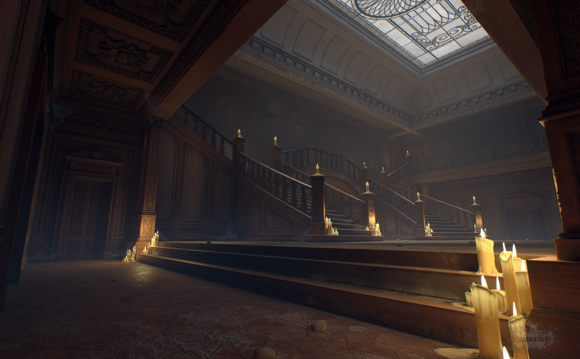 ArtStation - Abandoned Manor hall