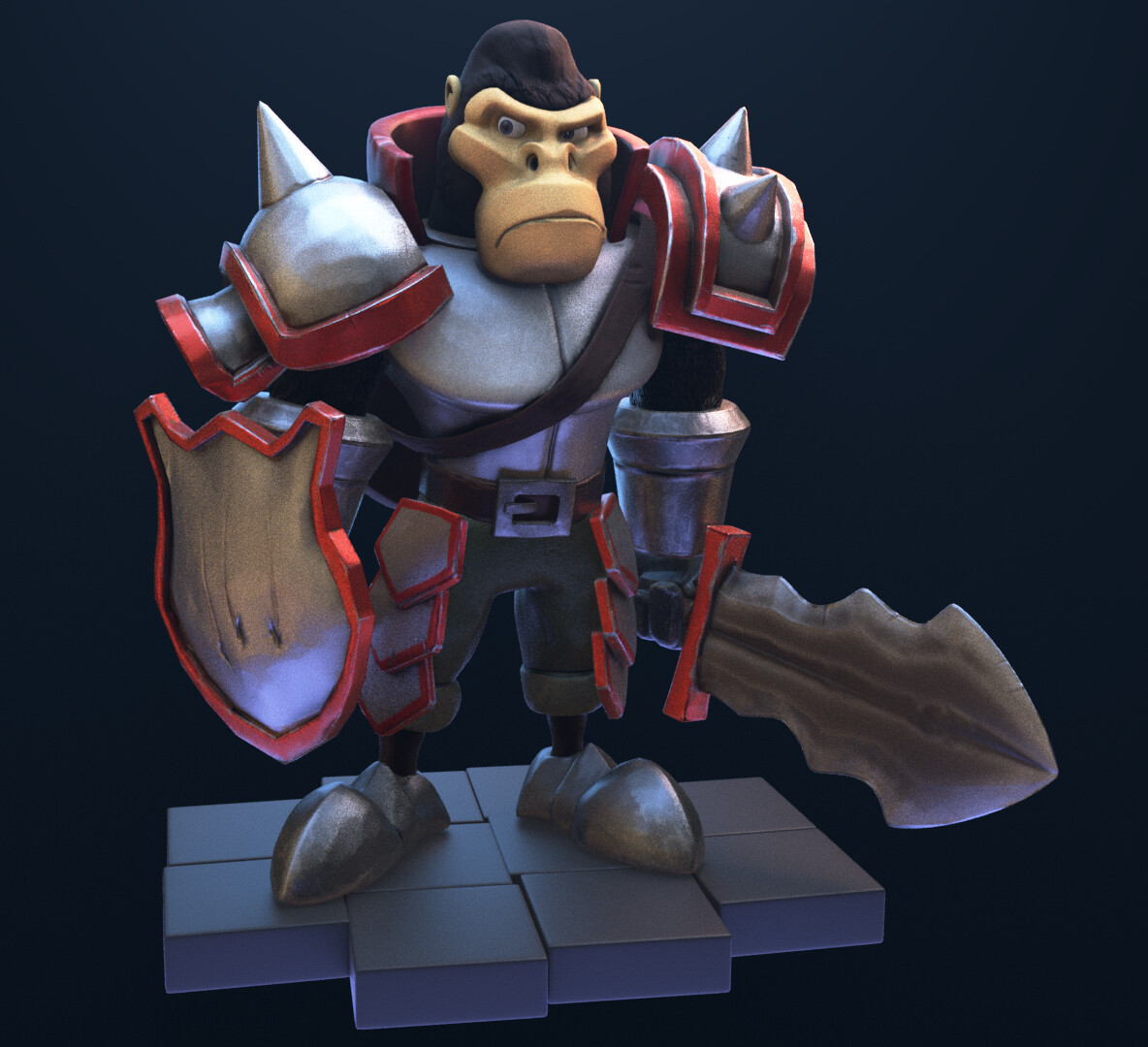 ArtStation - 3D Character model: Gorilla Warrior
