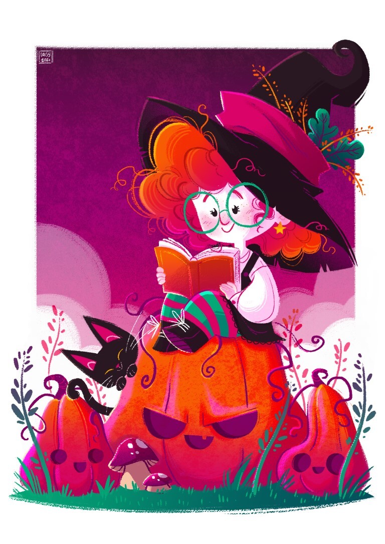 ArtStation - Autumn witch