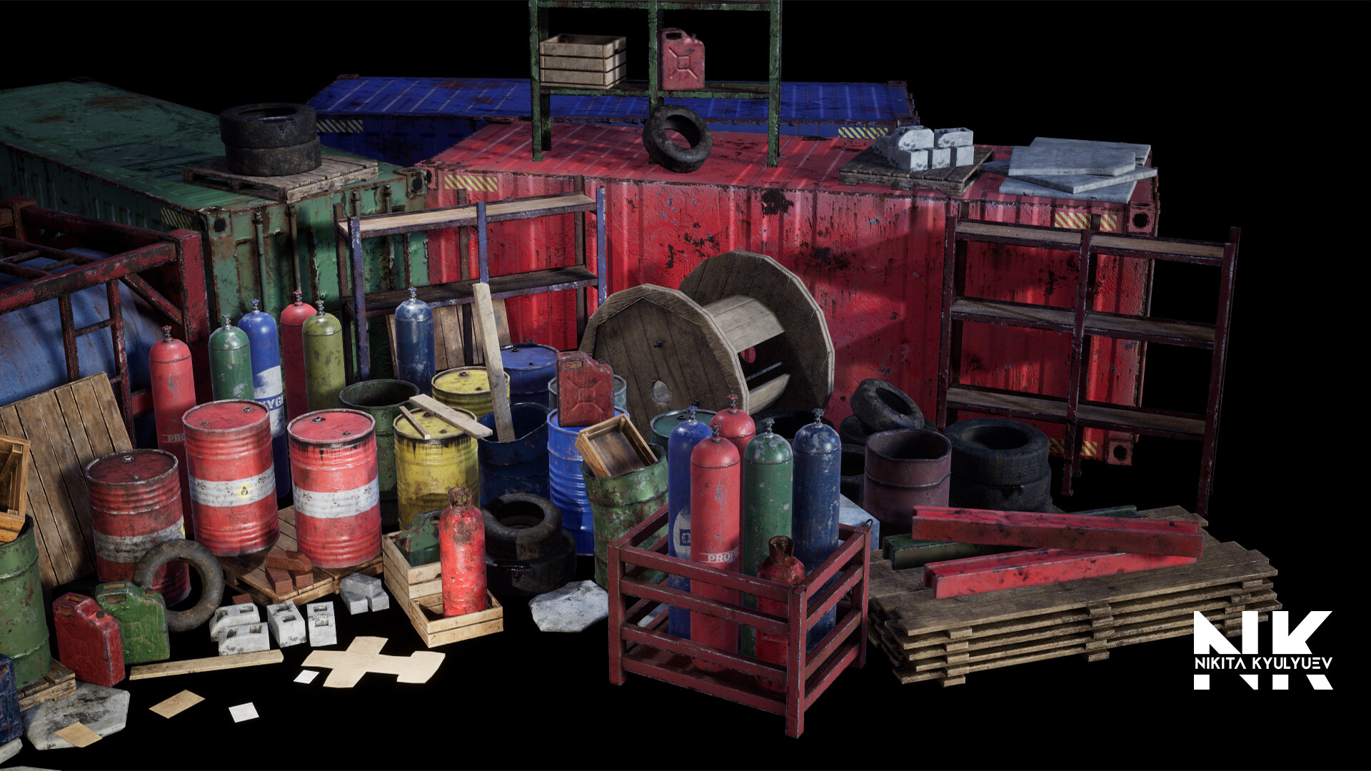 ArtStation - Abandoned / industrial props