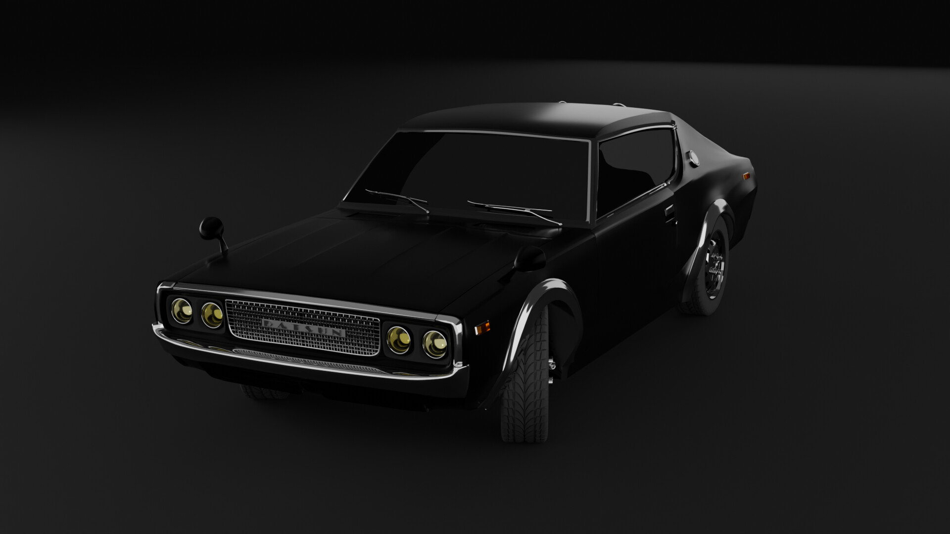 ArtStation - Datsun Muscle car
