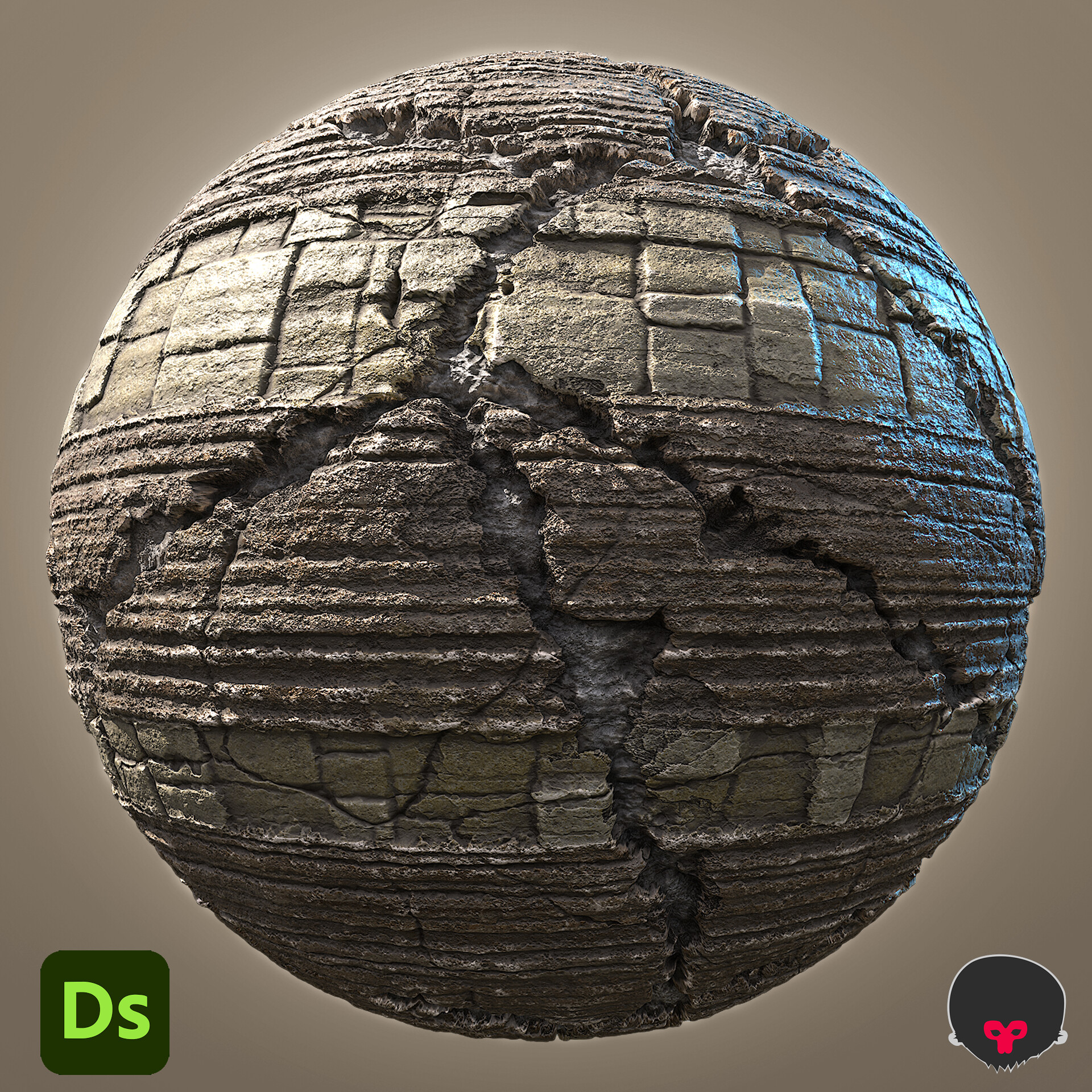 ArtStation - Cracked Wall