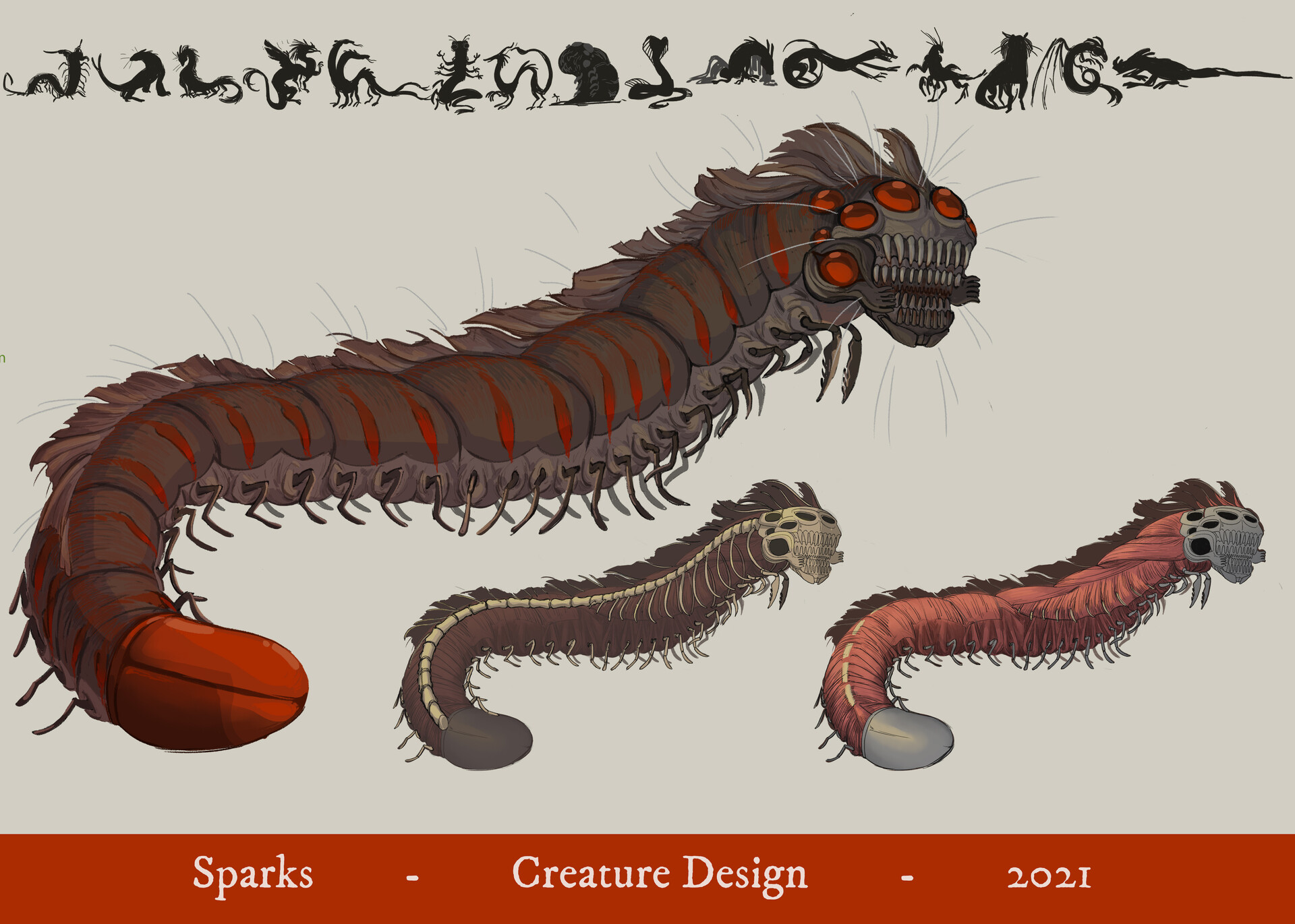 ArtStation - Umbral Wyrm - Creature Design