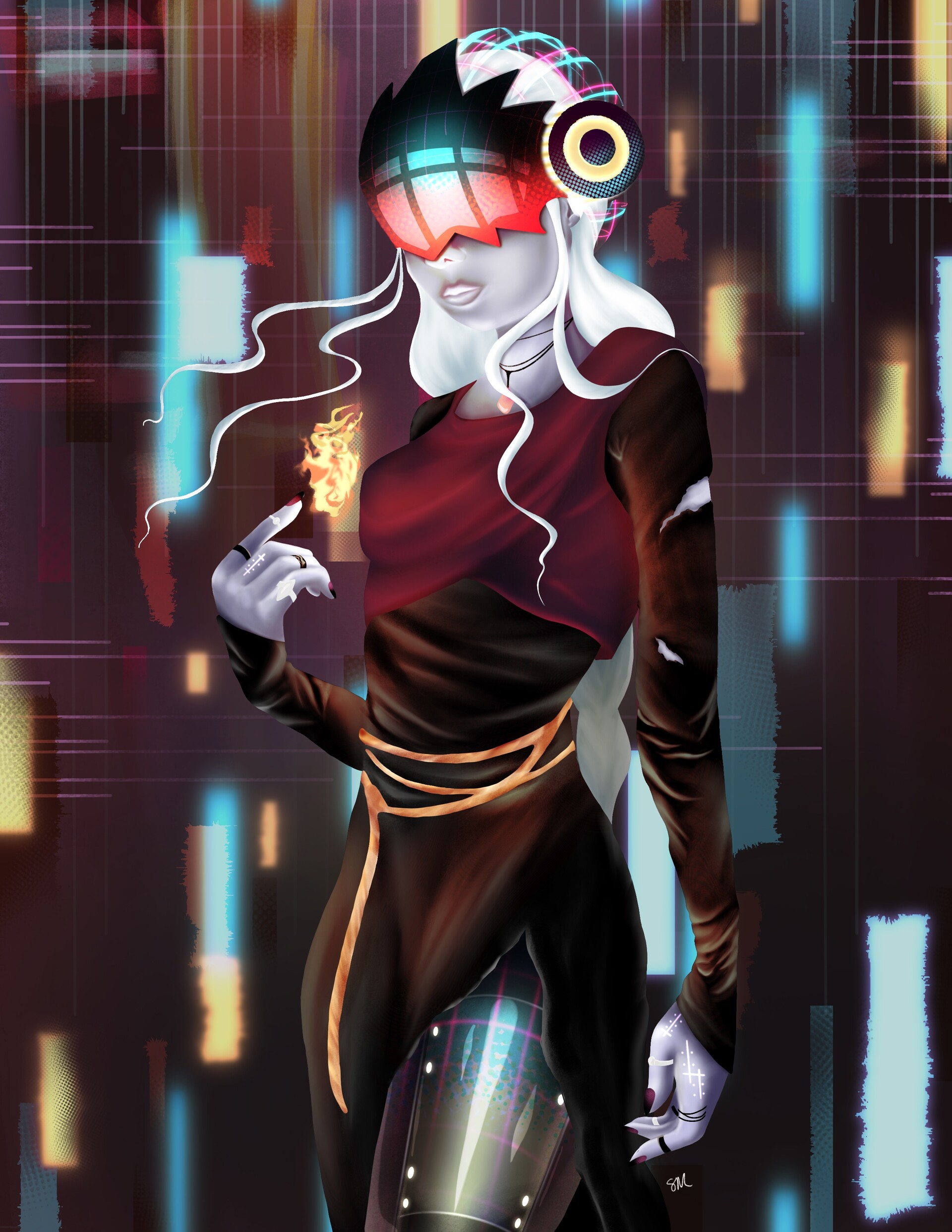 ArtStation - Cyberpunk Firekeeper