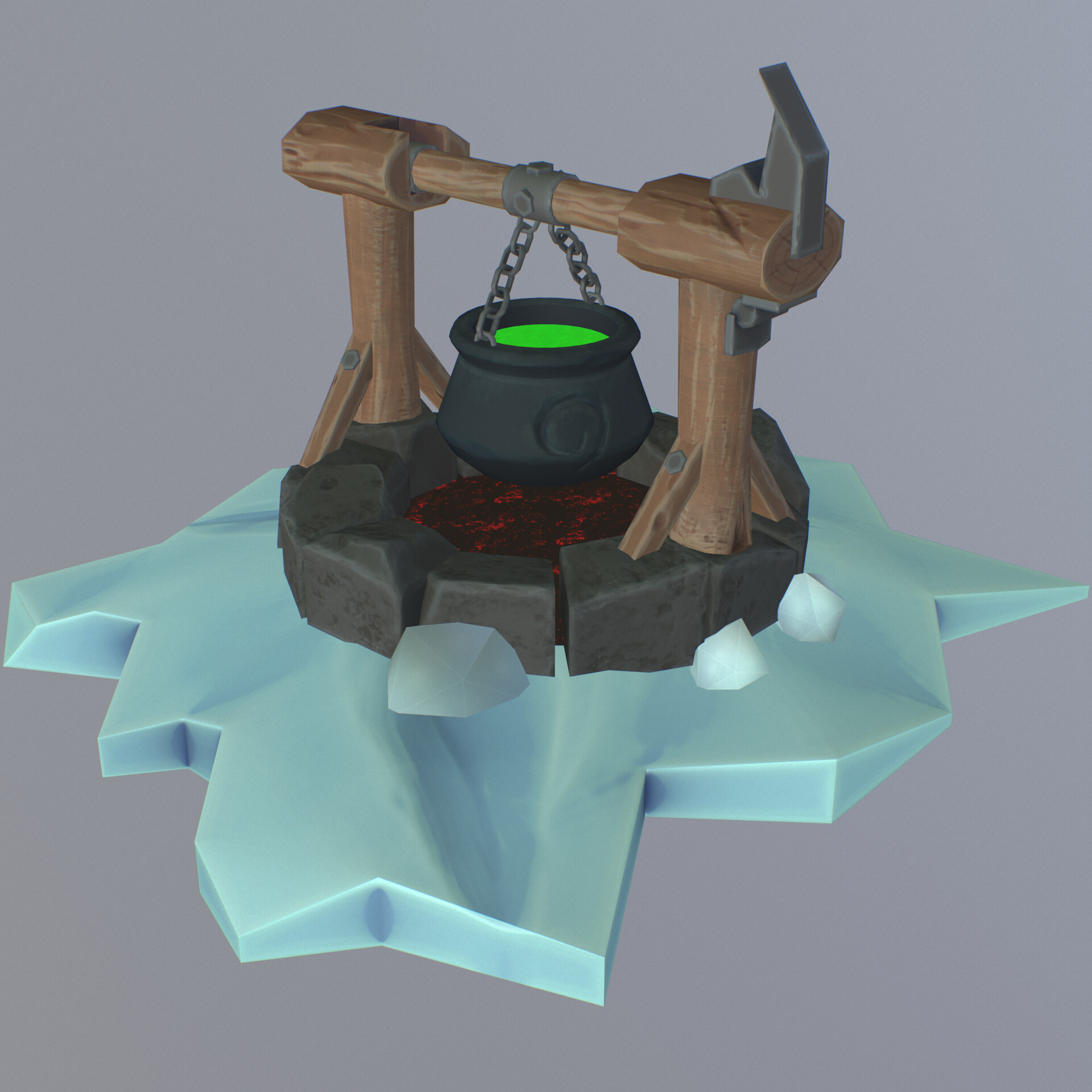 ArtStation - Stylized Bonfire