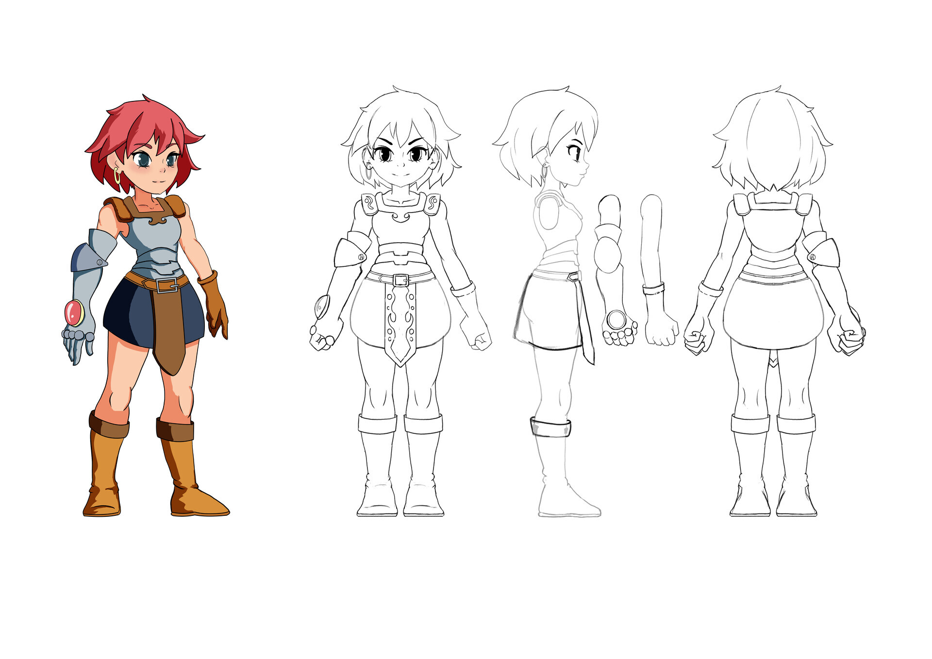 ArtStation - Character Design & Model Sheet