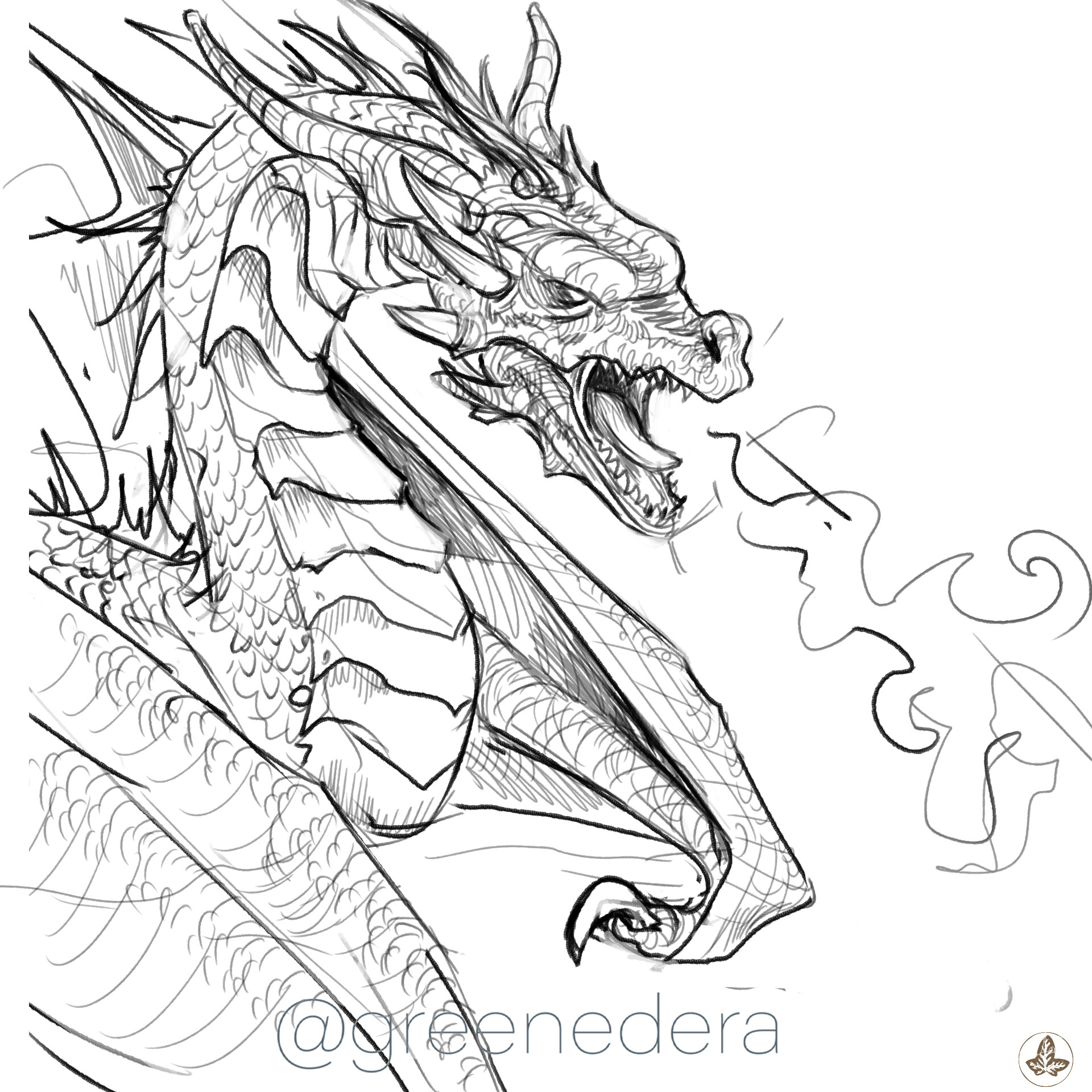 how to draw a lava dragon