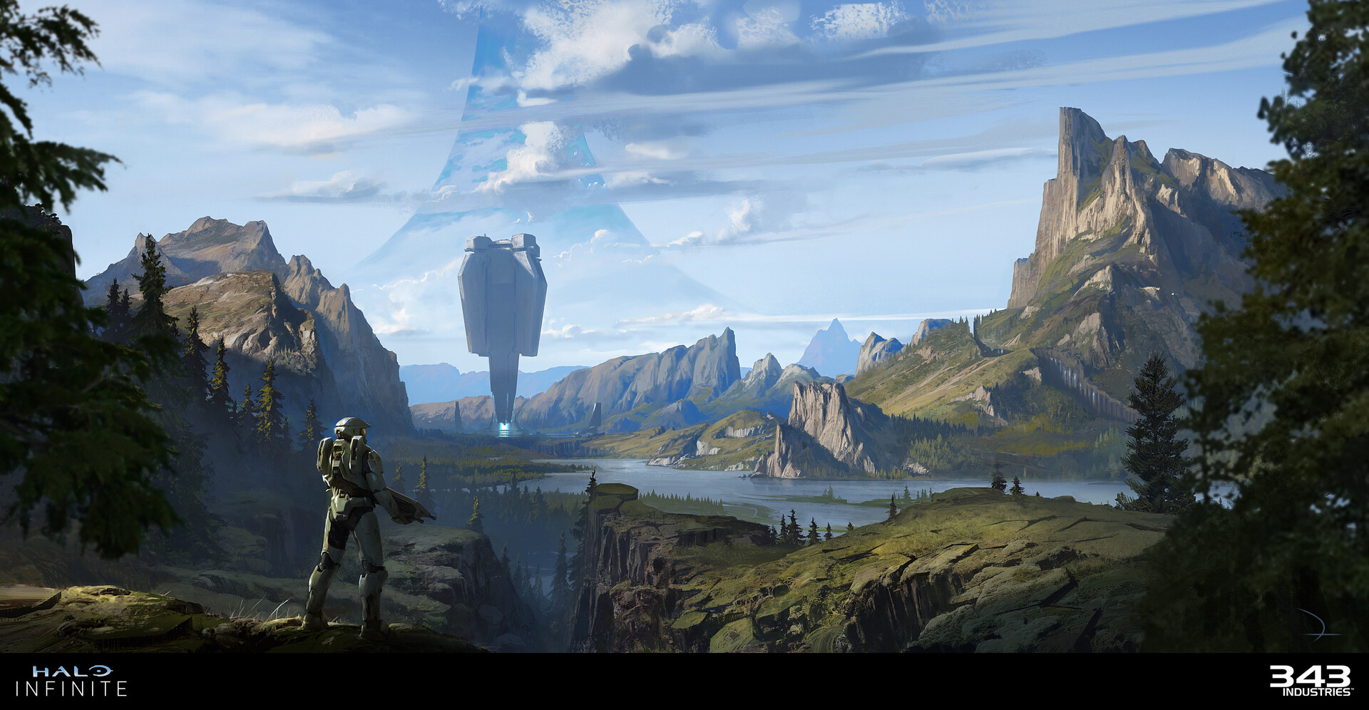 Art of Dechambo - Halo Infinite landscape
