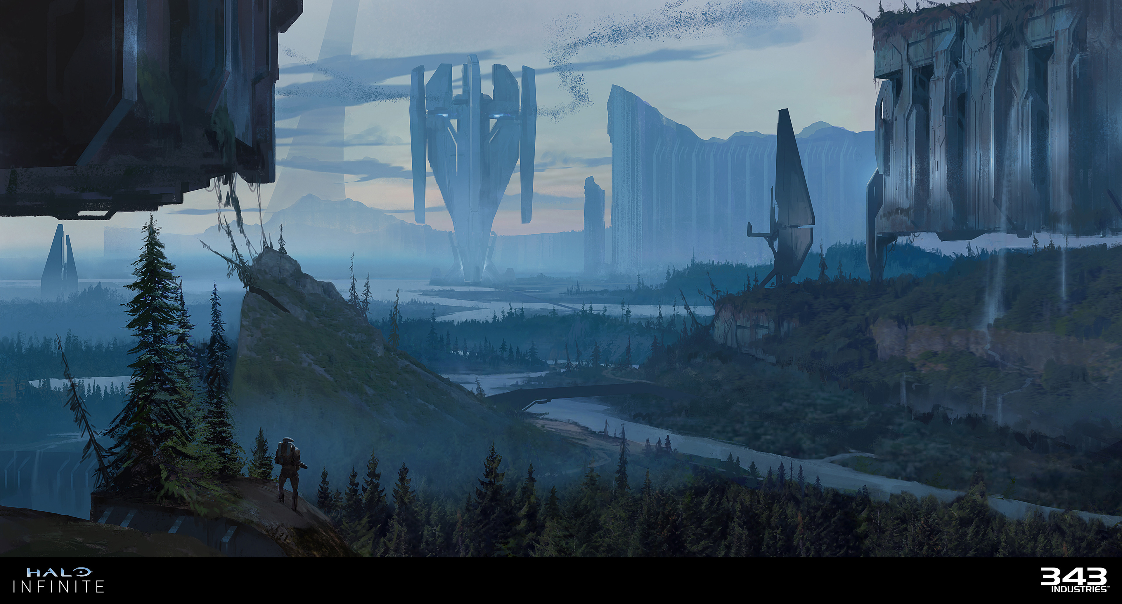 Art of Dechambo - Halo Infinite exploration landscape