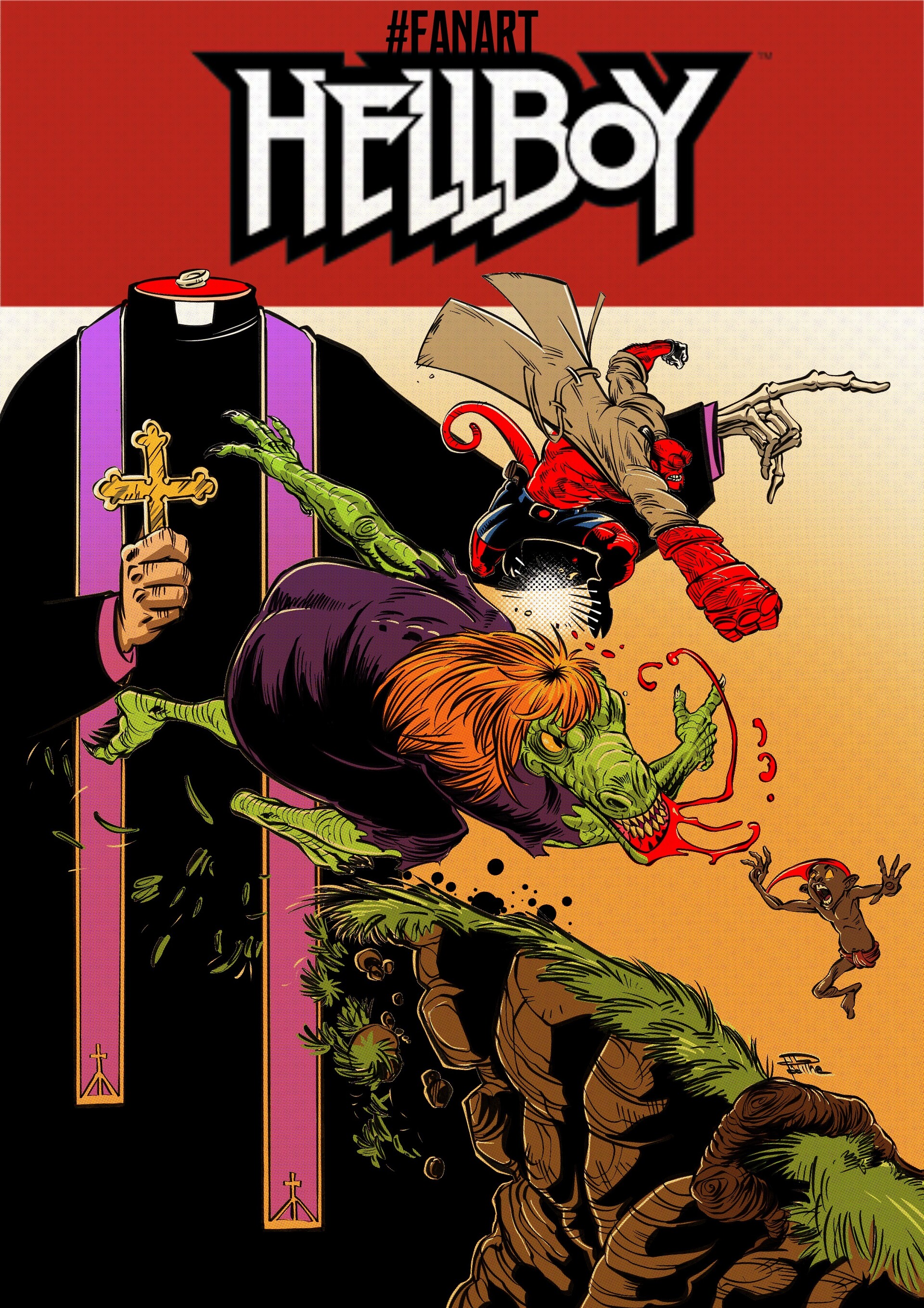 ArtStation - Hellboy fan art