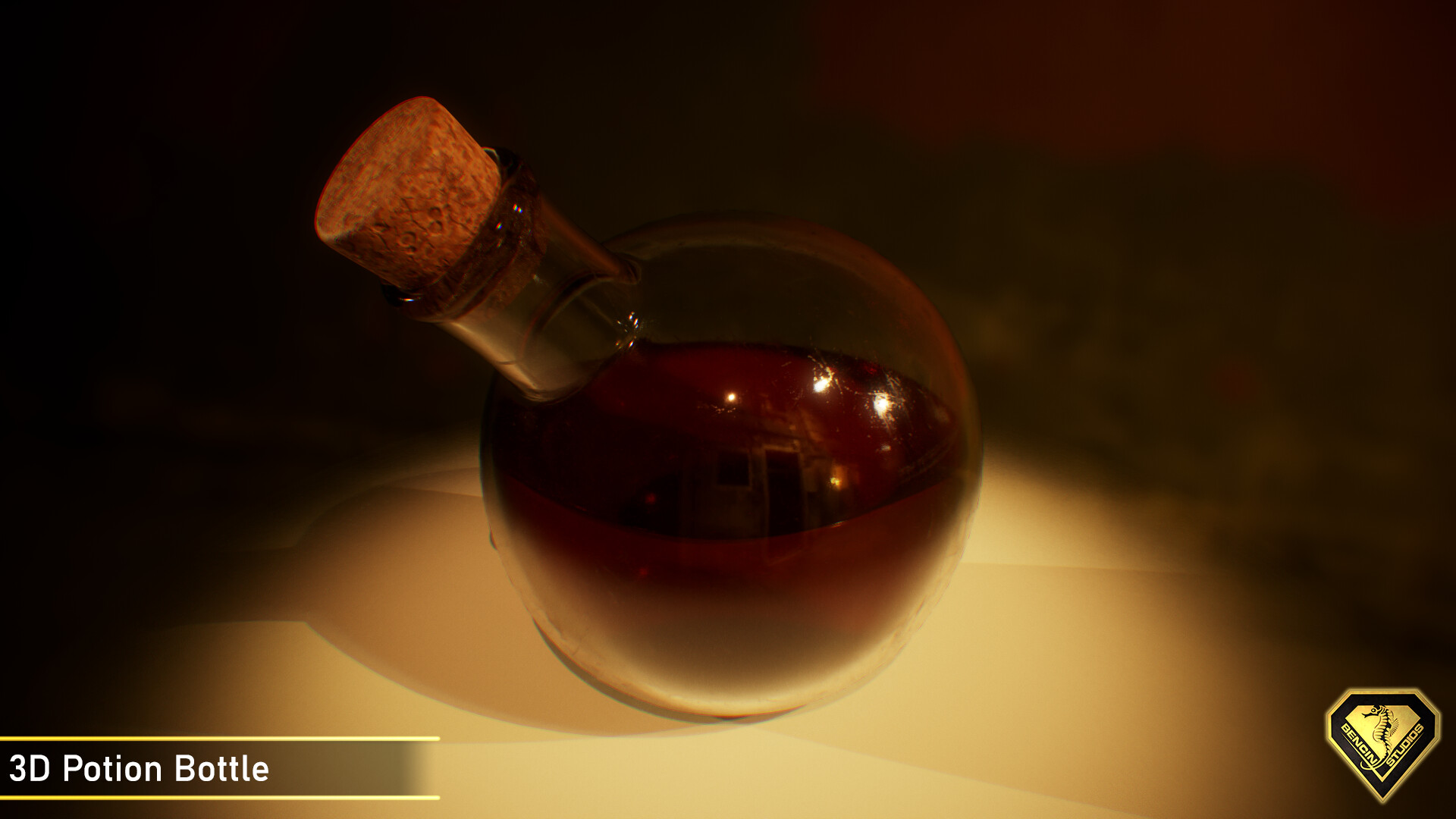 Bencin Studios - Potion Bottle (Refraction Study)