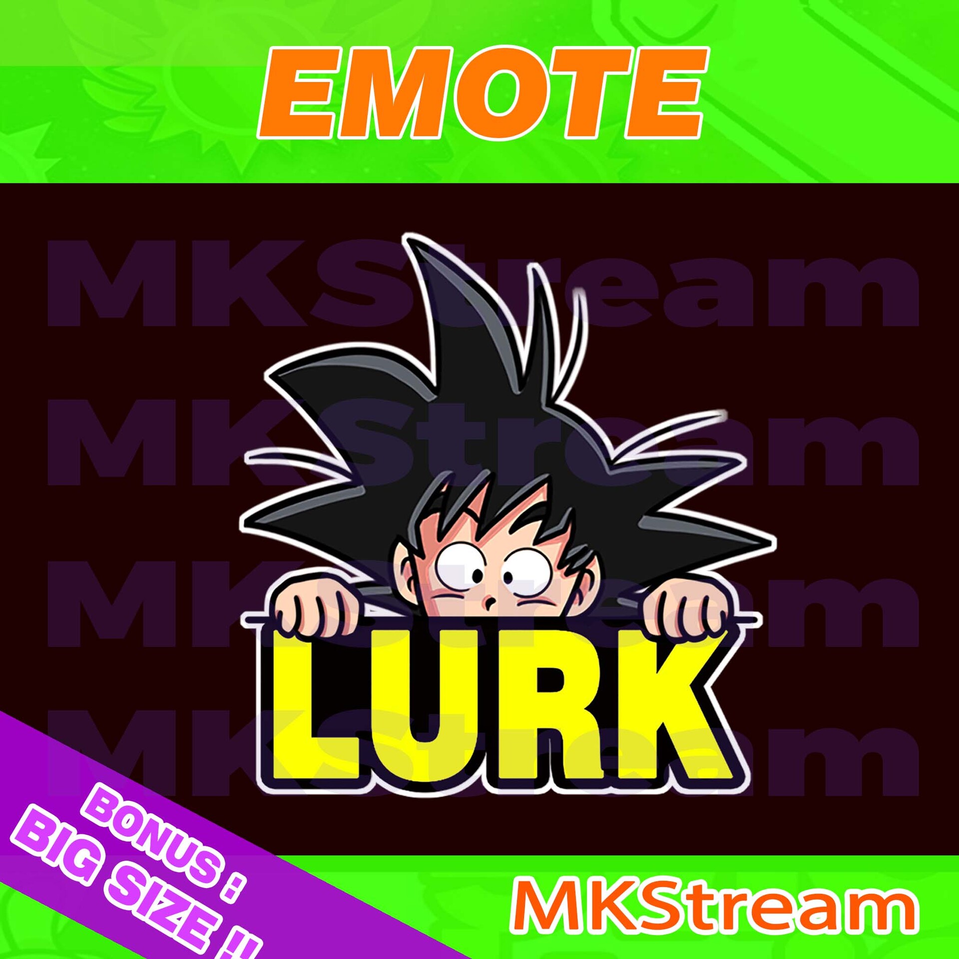 ArtStation - Twitch emotes kid goku lurk