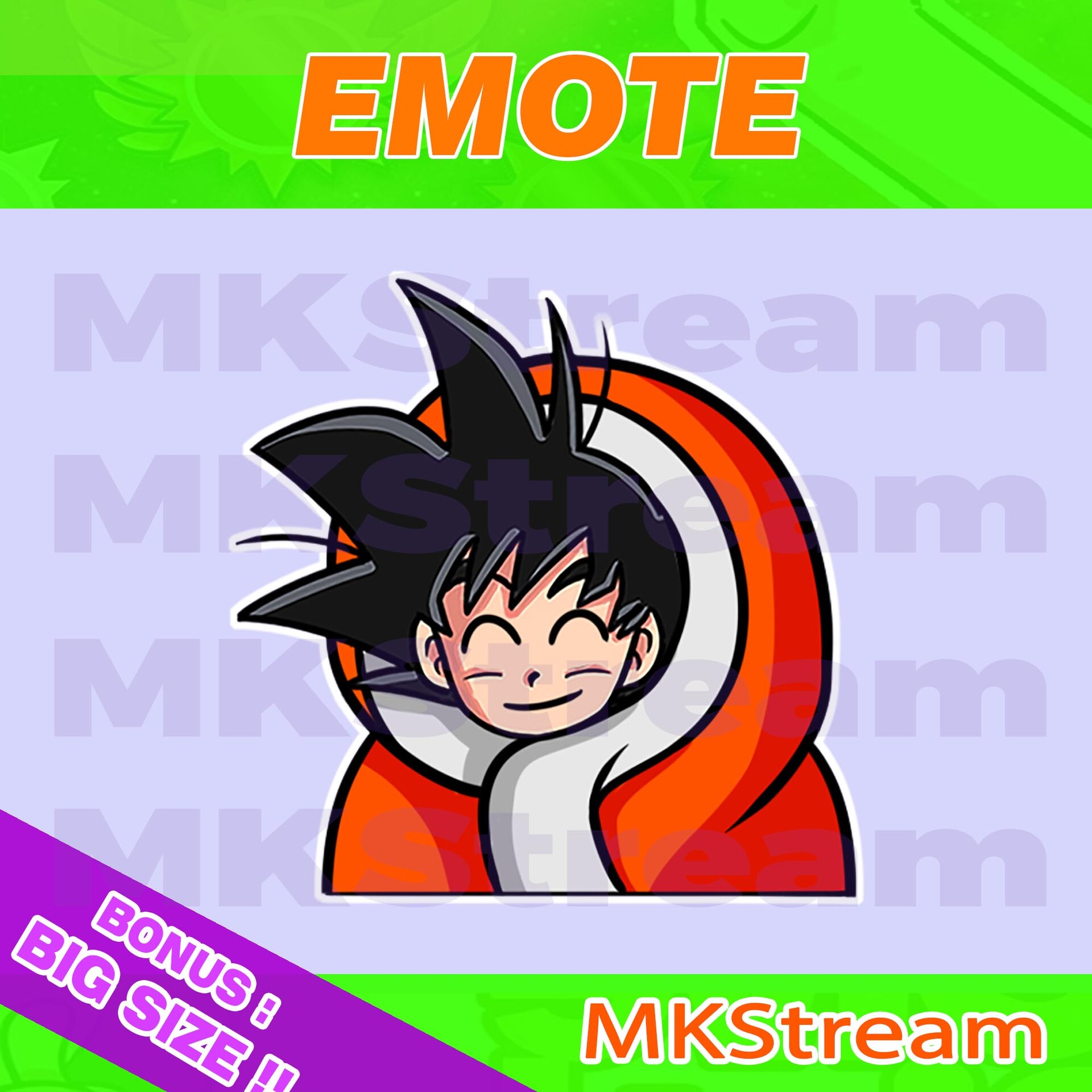 ArtStation - Twitch emotes kid goku cozy blanket