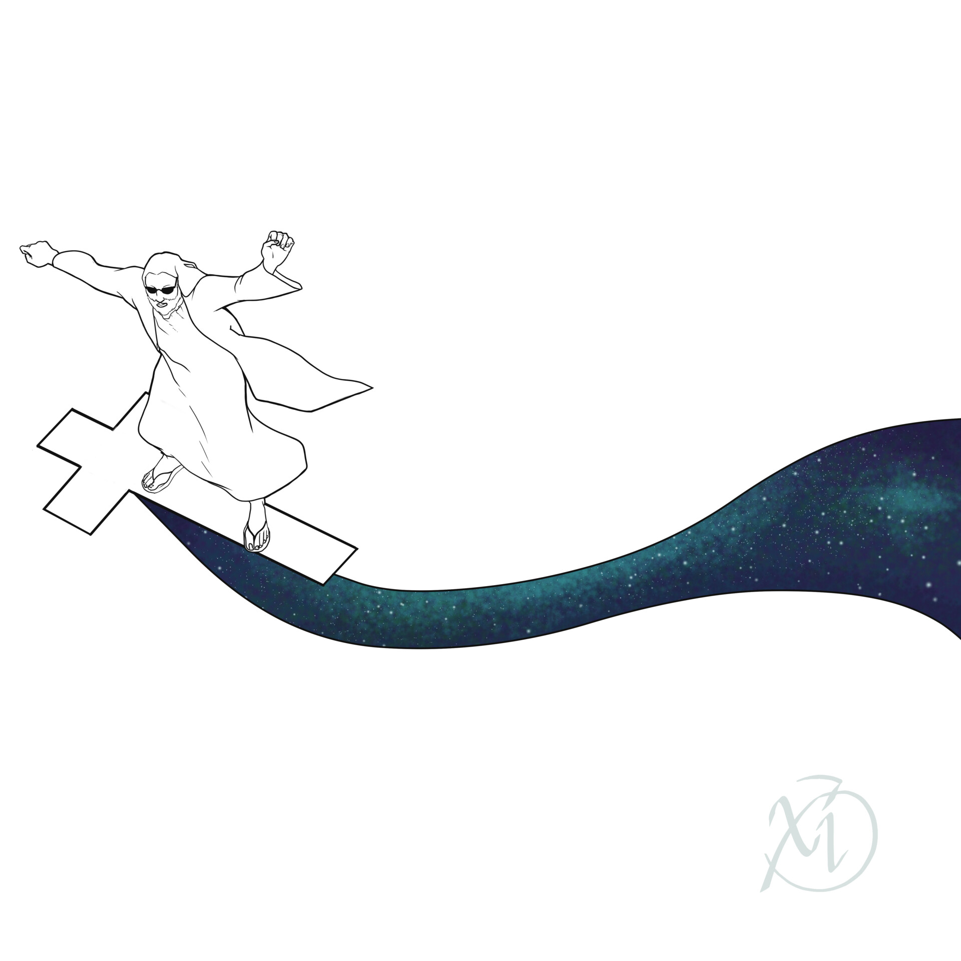 ArtStation - Jesus Saves Cause He Shreds