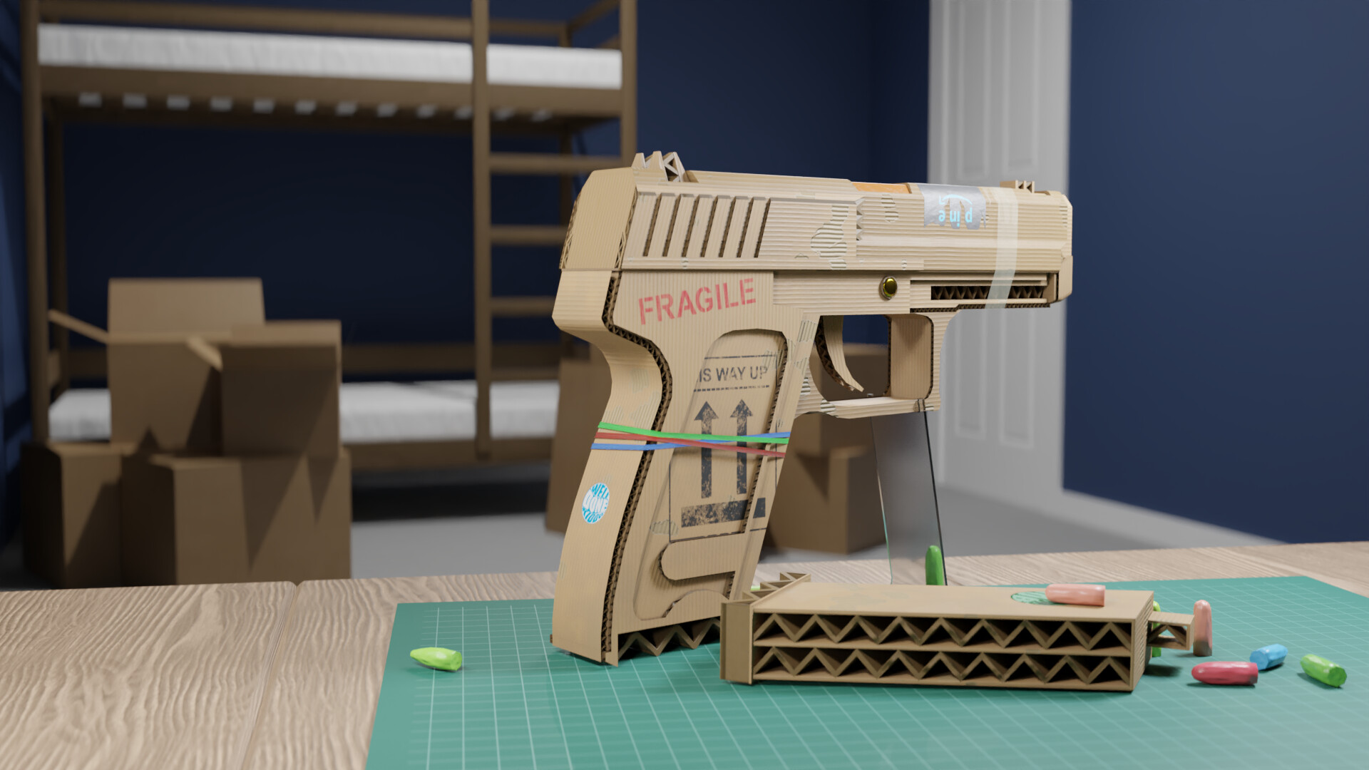 Benjamin P Jones - Cardboard DIY Handgun