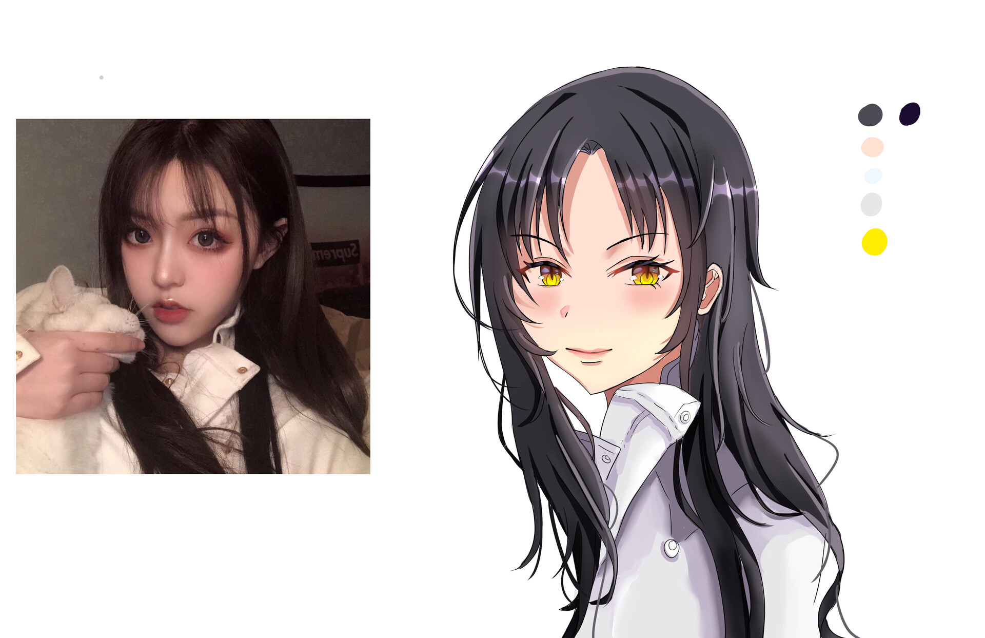 ArtStation - face manga art