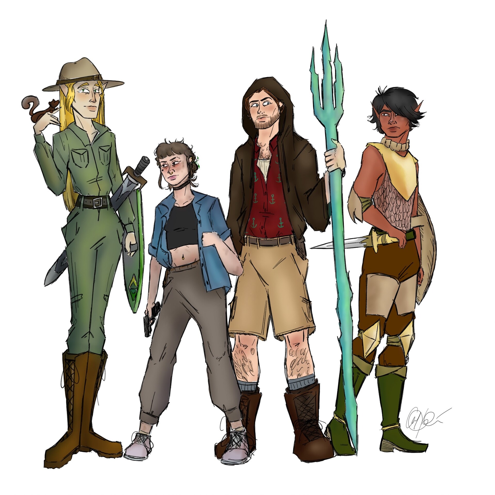 ArtStation - Guardians of the Evergreen: Episode 1 Party (Character Design)