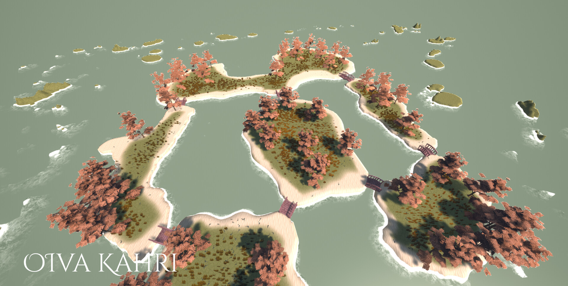 ArtStation - Archipelago for a network tag game