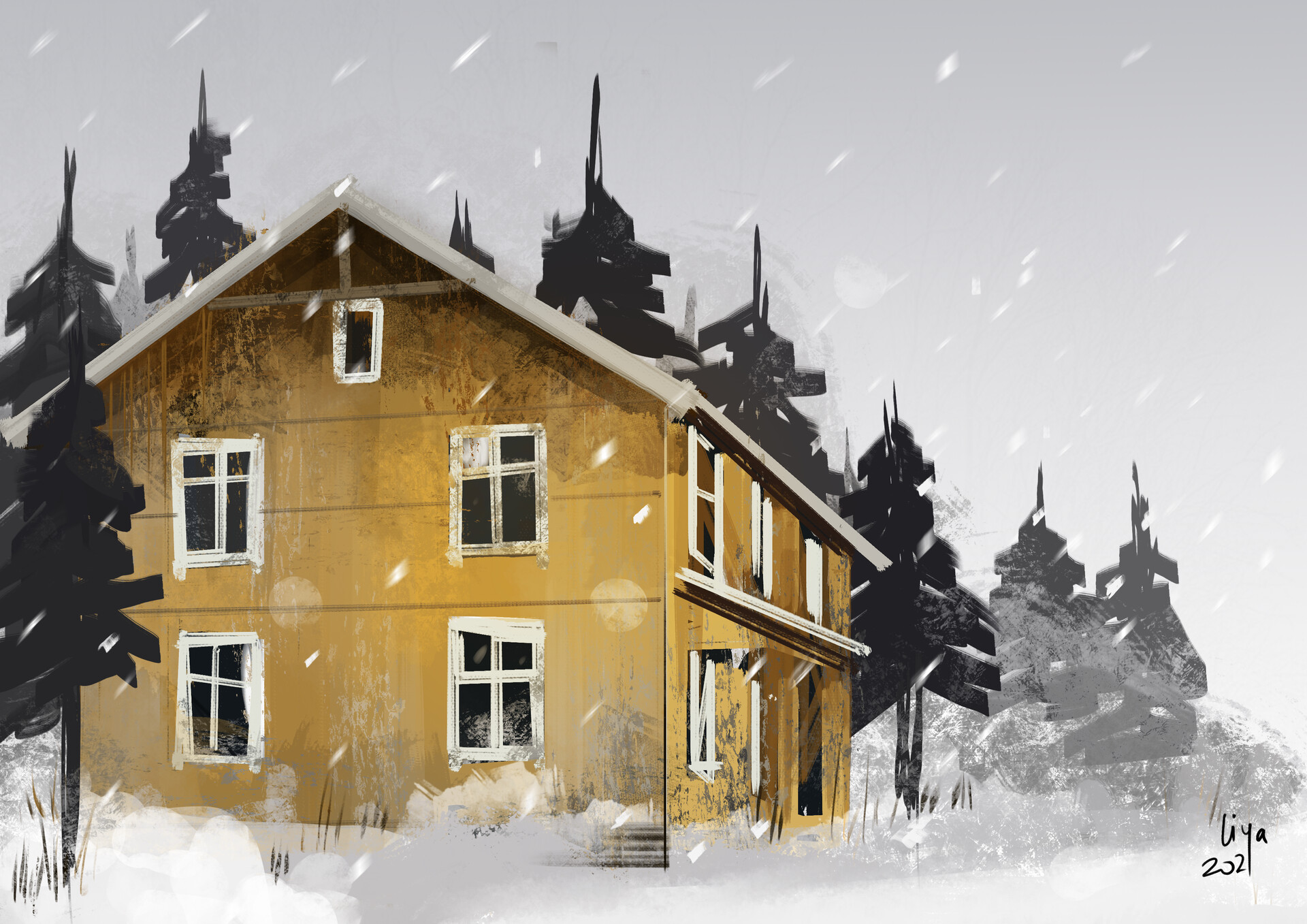 ArtStation - snow day