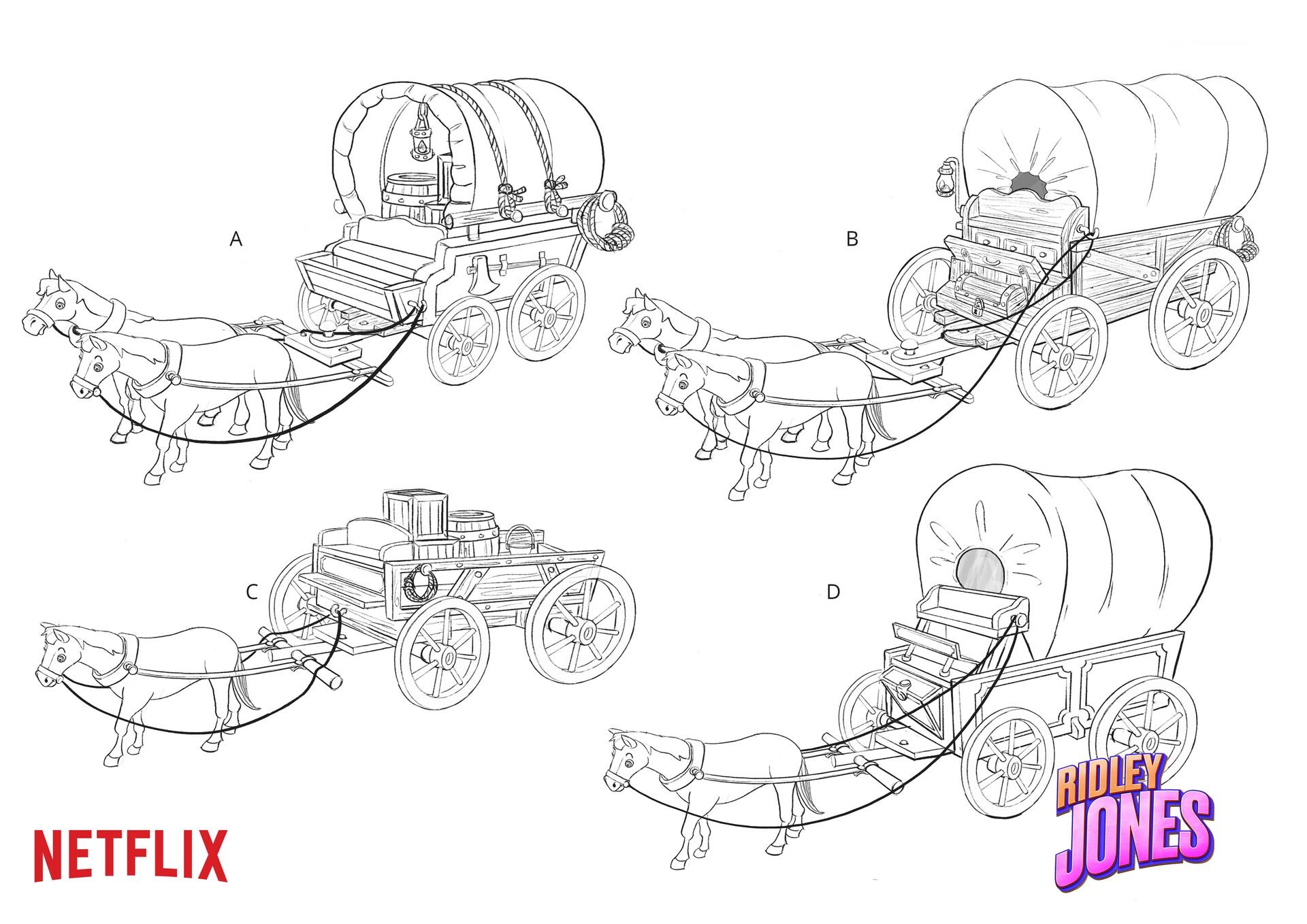 chuck wagon coloring page