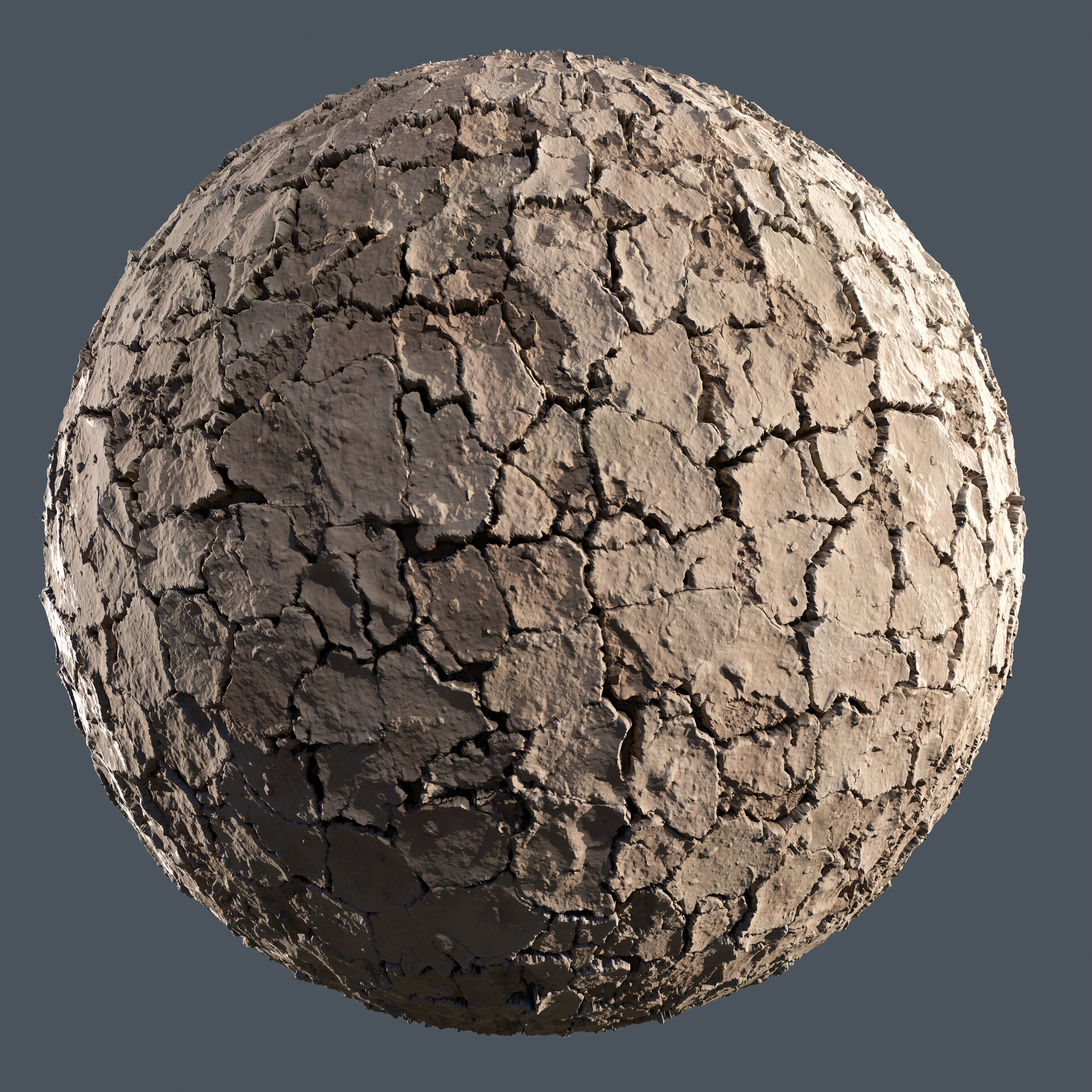 ArtStation - Cracked mud ground