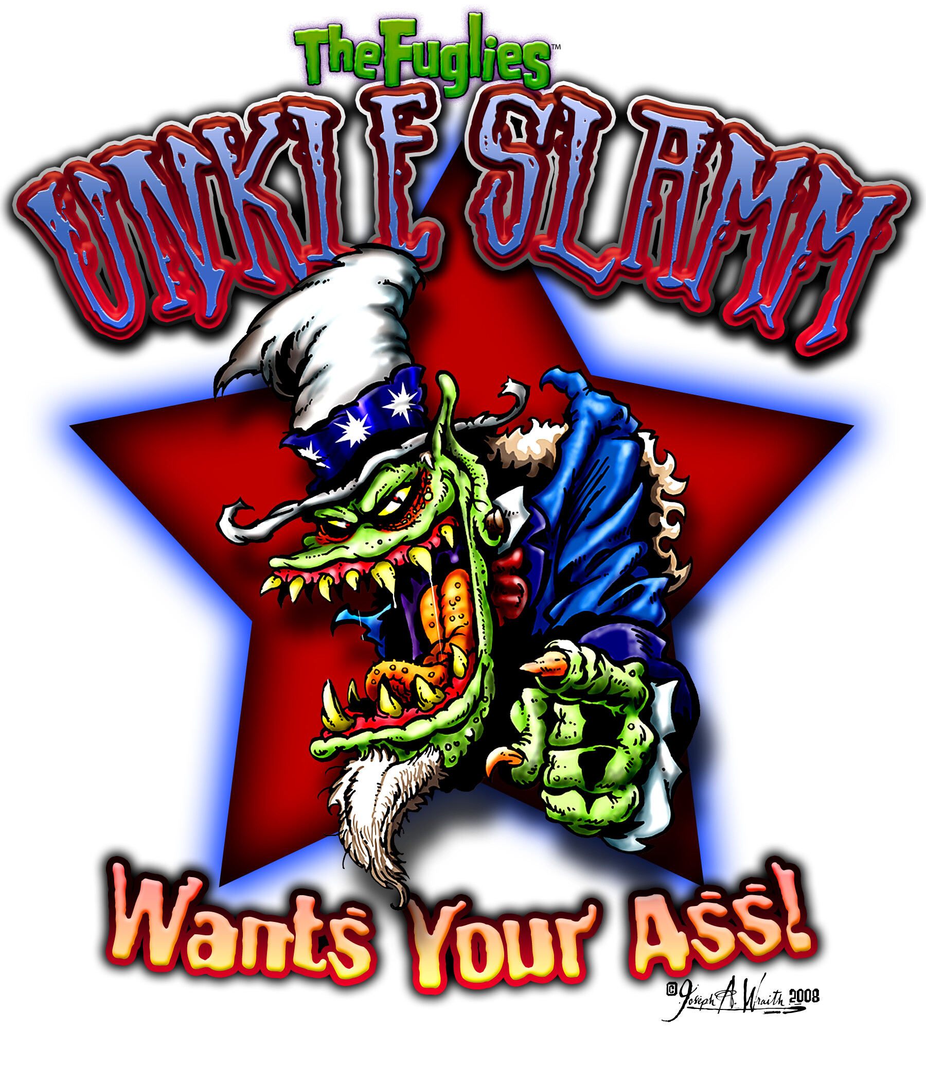 Art of Joseph Alexander Wraith - Unkle Slamm Wants Your Ass!