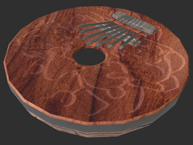 ArtStation - Carved Kalimba