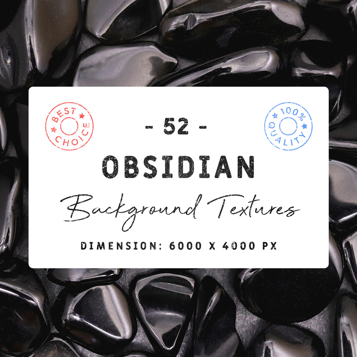 Alexander Nedviga - 52 Obsidian Background Textures