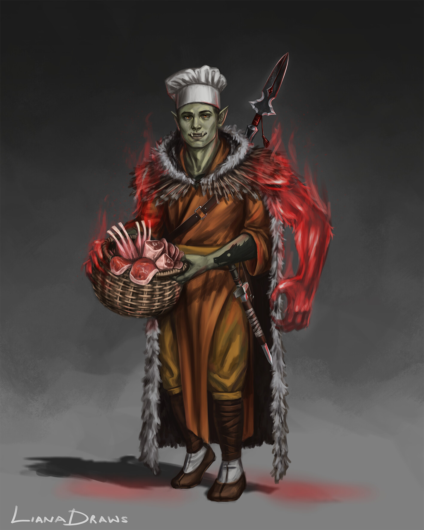 ArtStation - Half-Orc Monk
