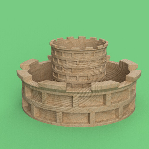 ArtStation - Wooden castle concept