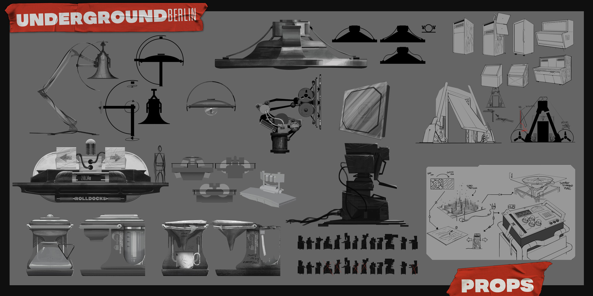 ArtStation - Underground Props - concept