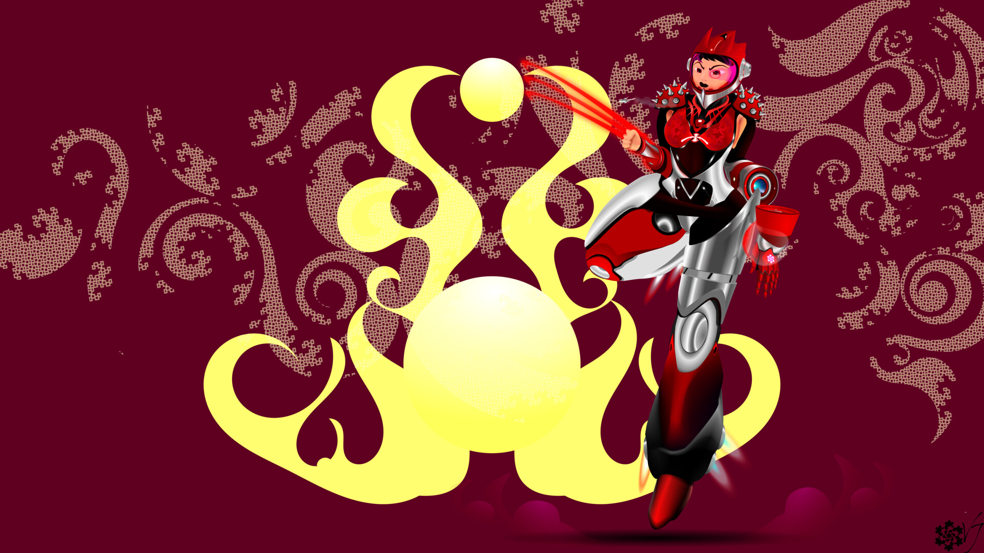 ArtStation - Megaman Zero inspired projects: Fire and Wind Reploids