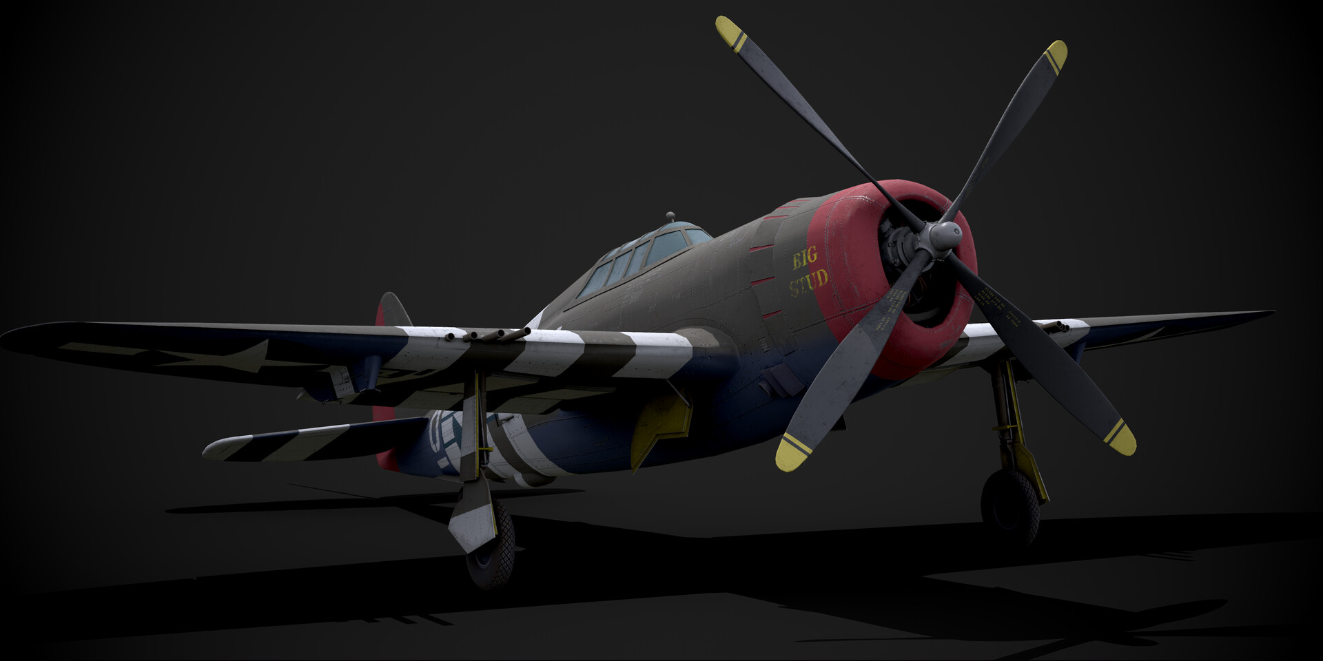 ArtStation - Airplane \ Republic P-47 Thunderbolt