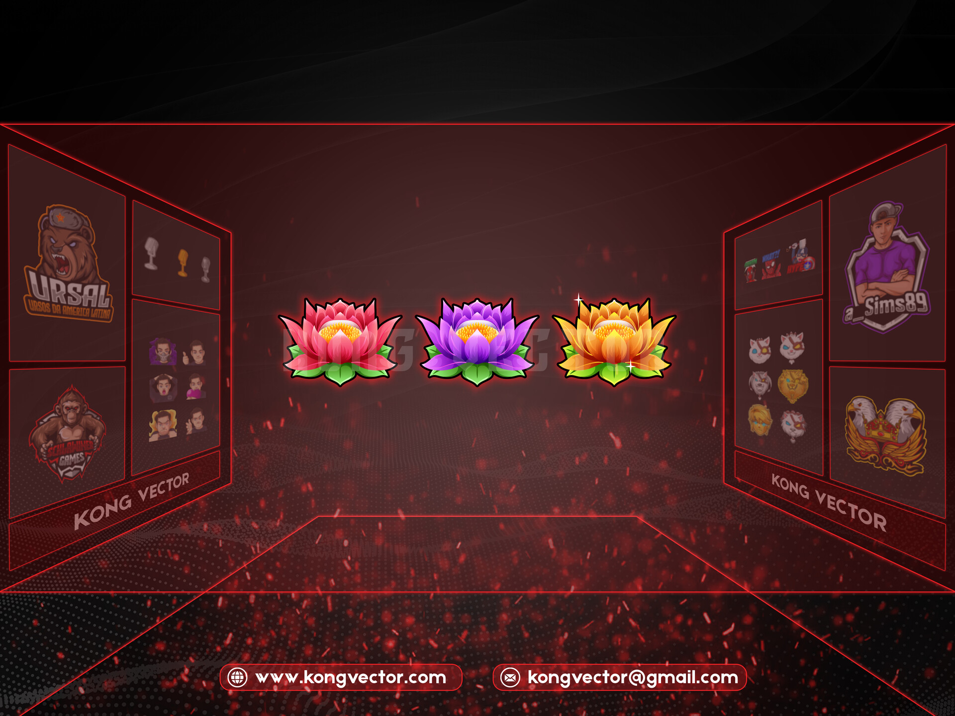 ArtStation - Lovely Flower Badges